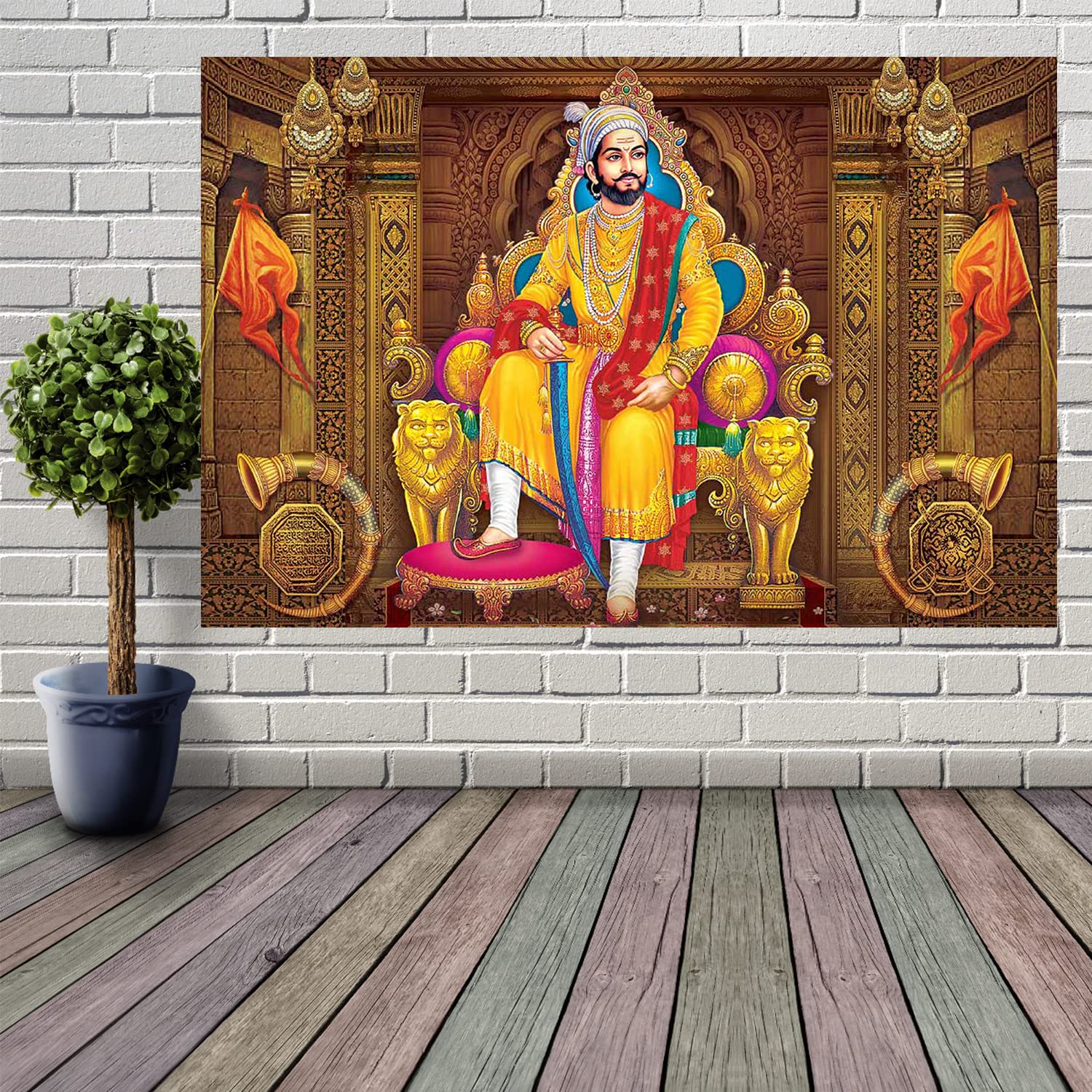 wallpics®Chhatrapati Shivaji Maharaj Glossy Photo Paper poster II (60cm ...