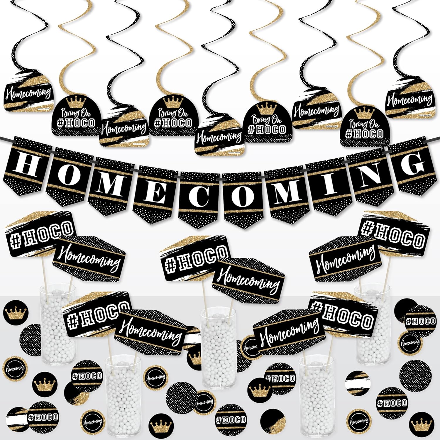 Amazon.com: Big Dot of Happiness HOCO Dance - Homecoming Supplies ...