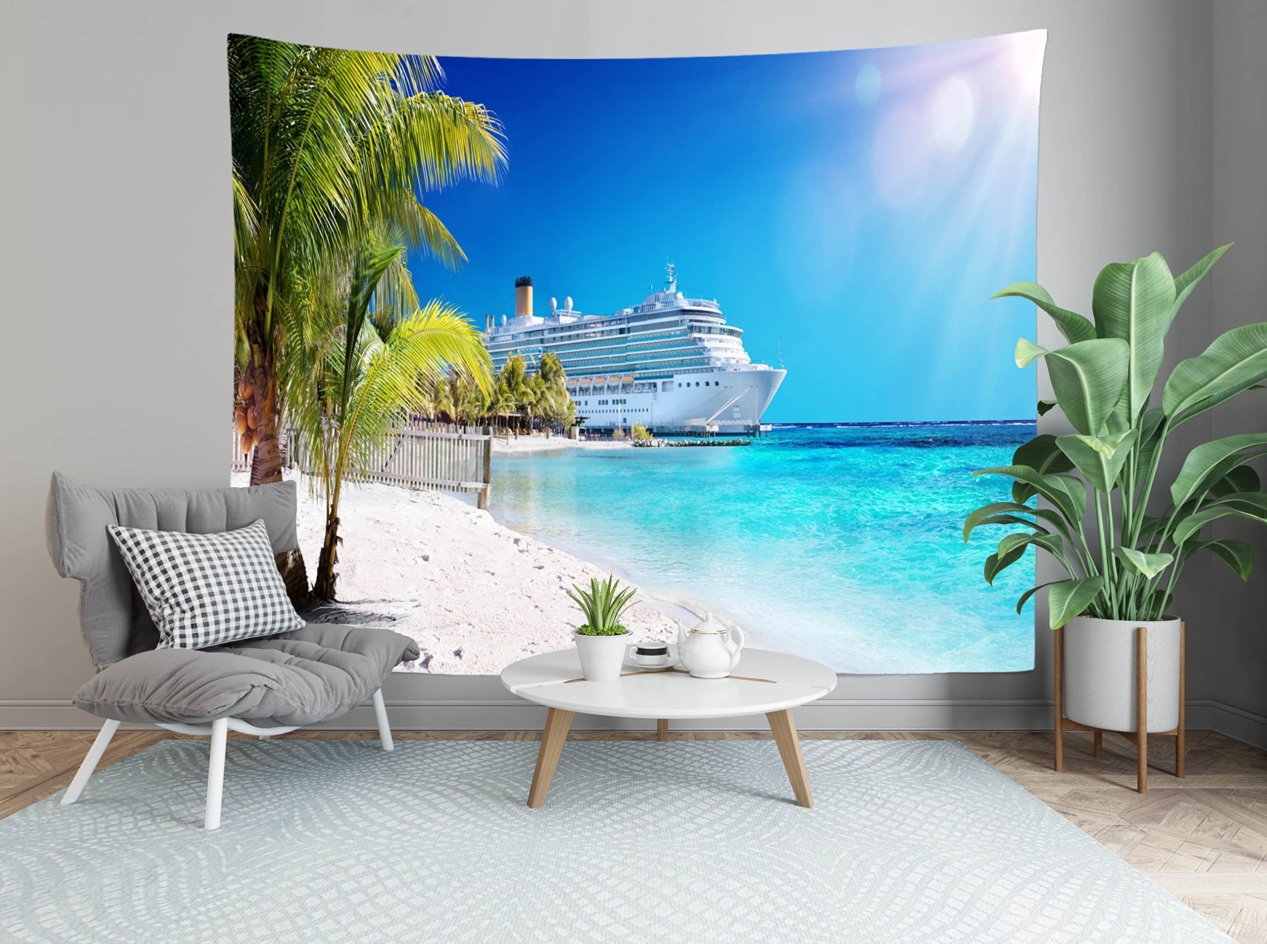 Snapklik.com : Luxury Cruise Ship Tapestry Caribbean Sea Palm Tree ...