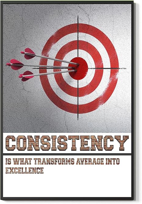 Amazon.com: FESOGO Consistency Is What Transforms Average Into ...