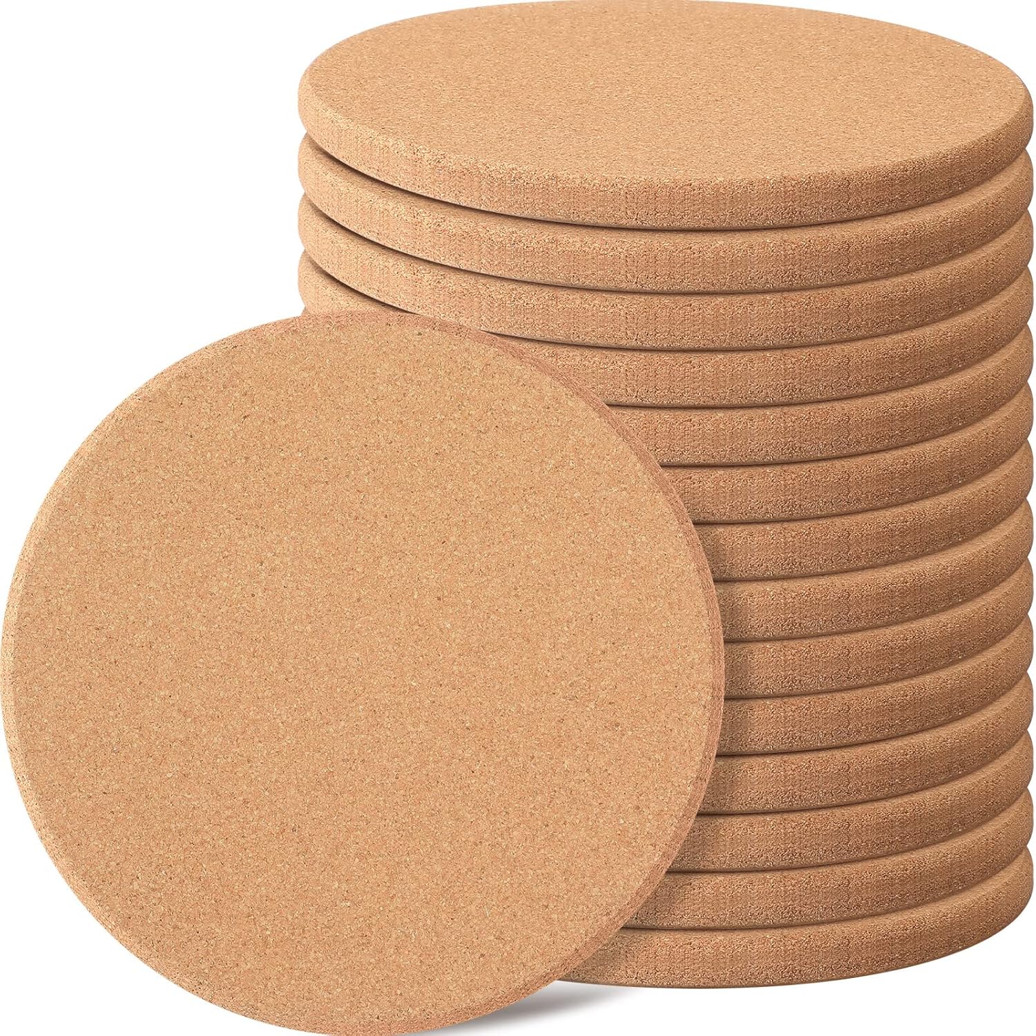 Amazon.com: 16 Pack Cork Trivet 8 Inch Cork Coaster Thick Cork Trivets ...