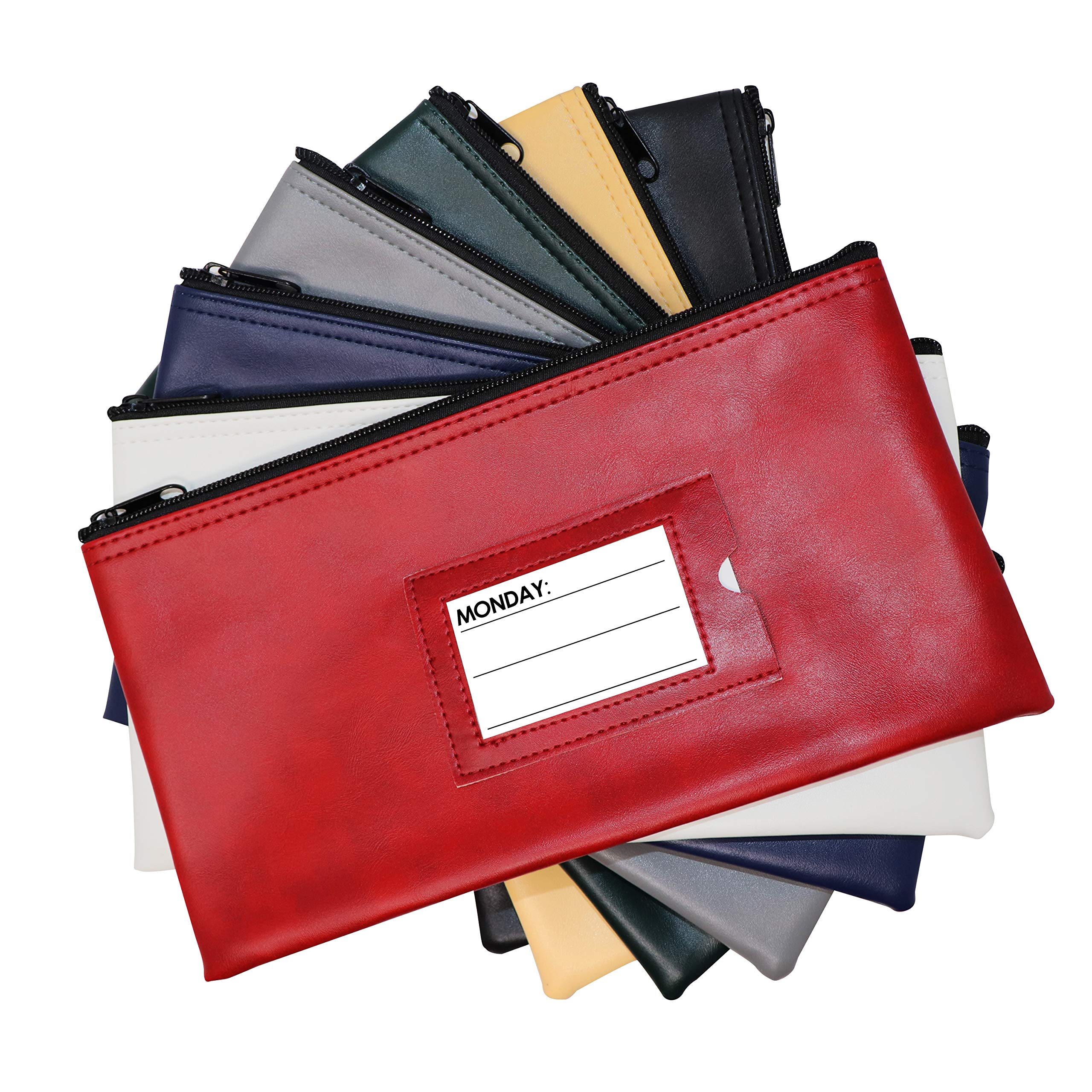Buy Nadex 7 Days Bank Deposit Cash and Coin Pouches with Zipper Closure ...
