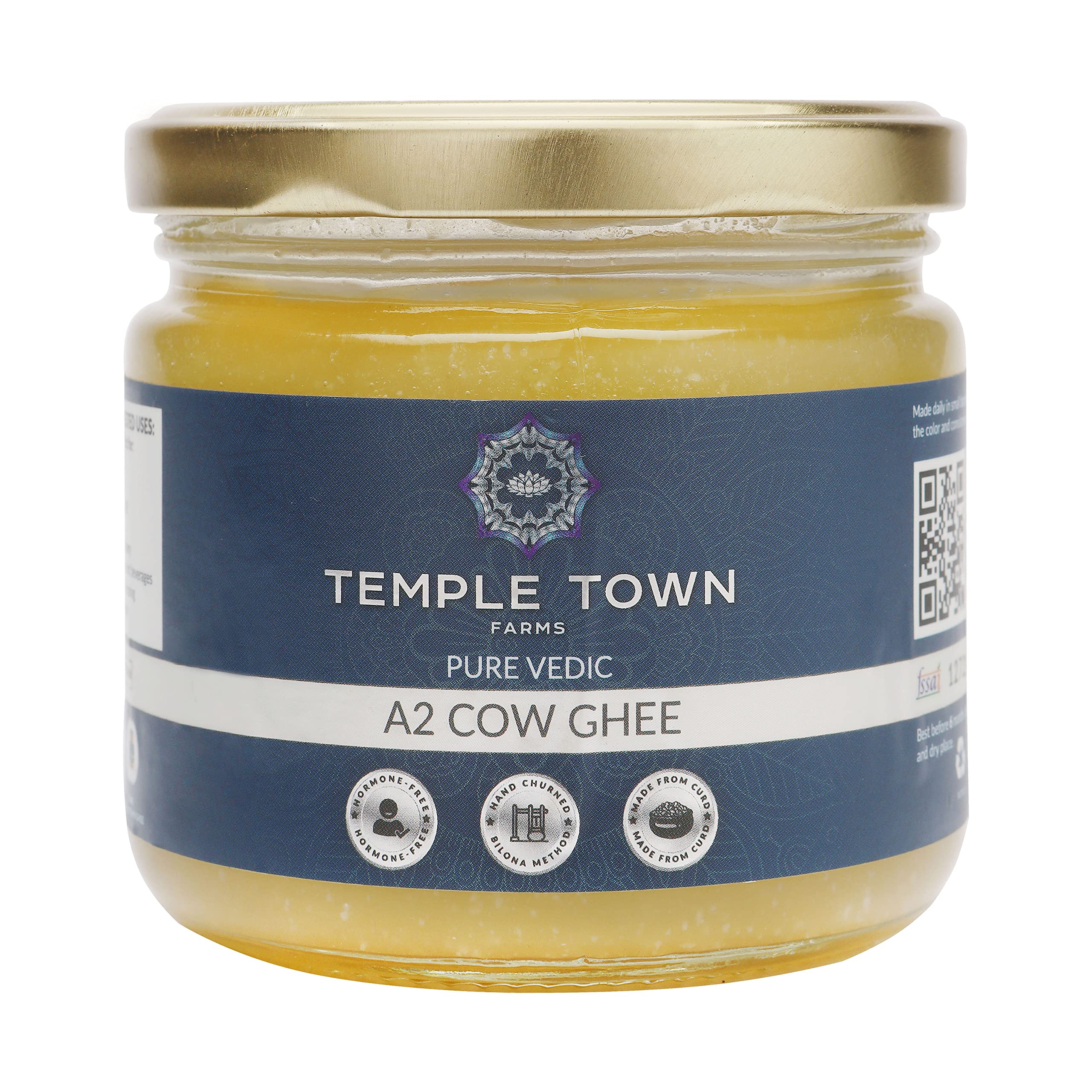 Buy TEMPLE TOWN FARMS Pure Vedic A2 Cow Ghee | Desi Ghee | Gir Pure Cow ...