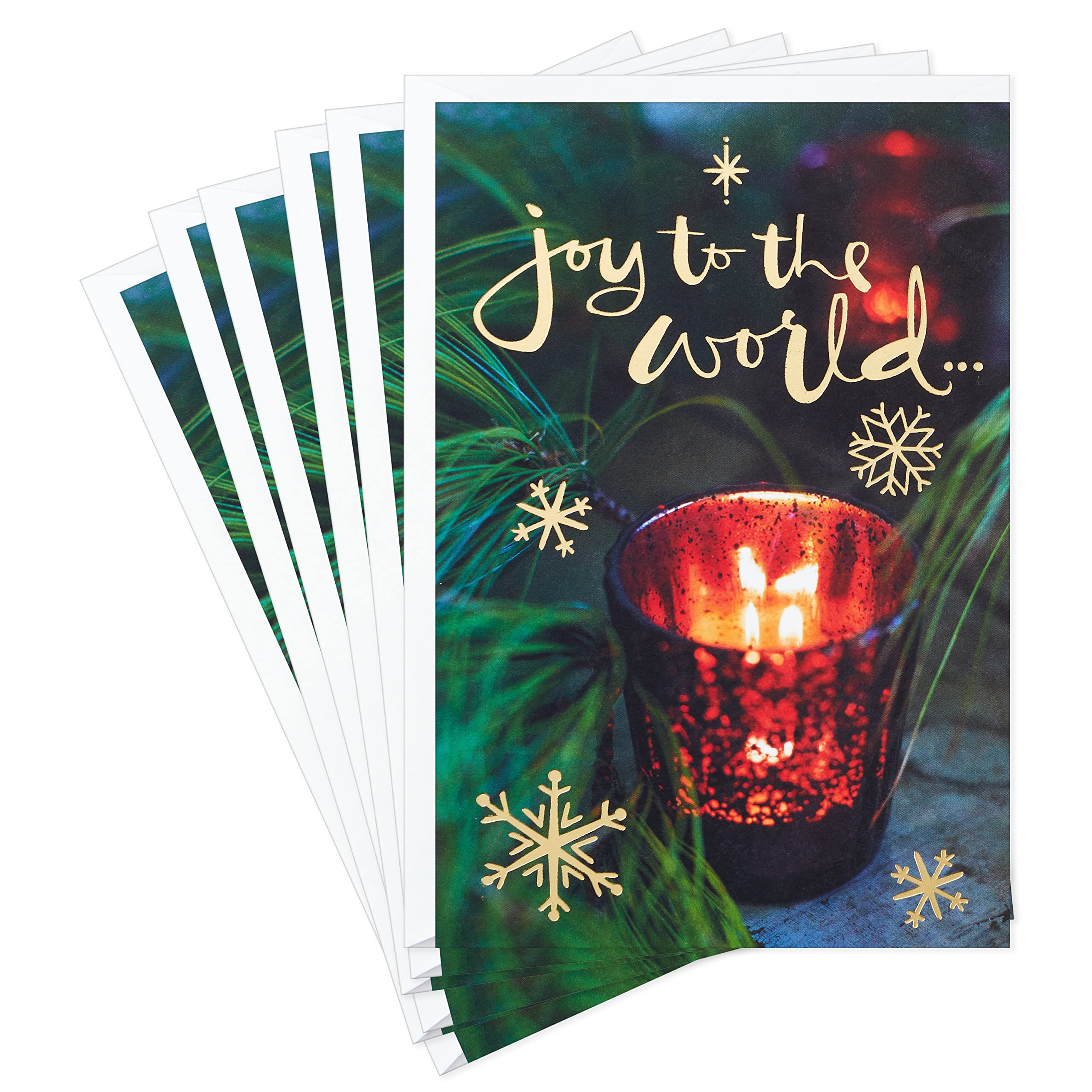 Amazon.com : DaySpring Religious Christmas Cards, Joy to the World (6 ...