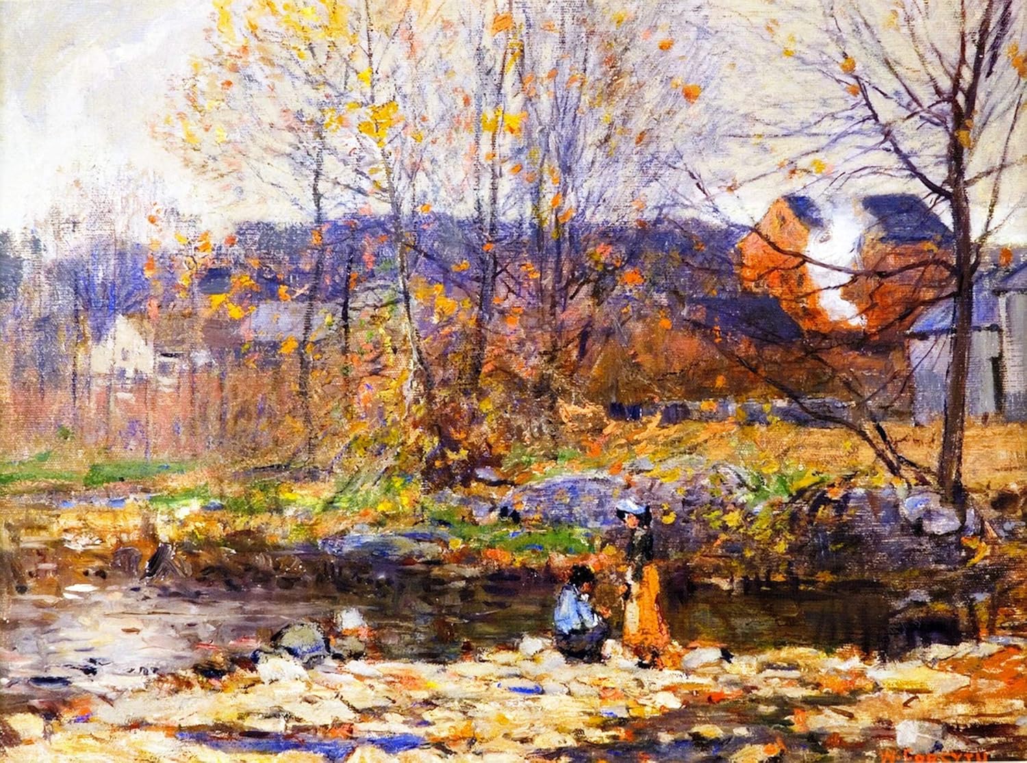 Amazon.com: William Forsyth Behind The Village 1907 Private Collection ...