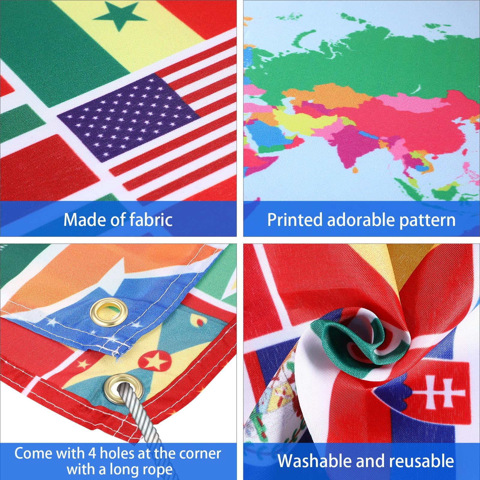 Cast Aluminum Deflector BELECO 5x3ft World Flags Fabric Backdrop ...