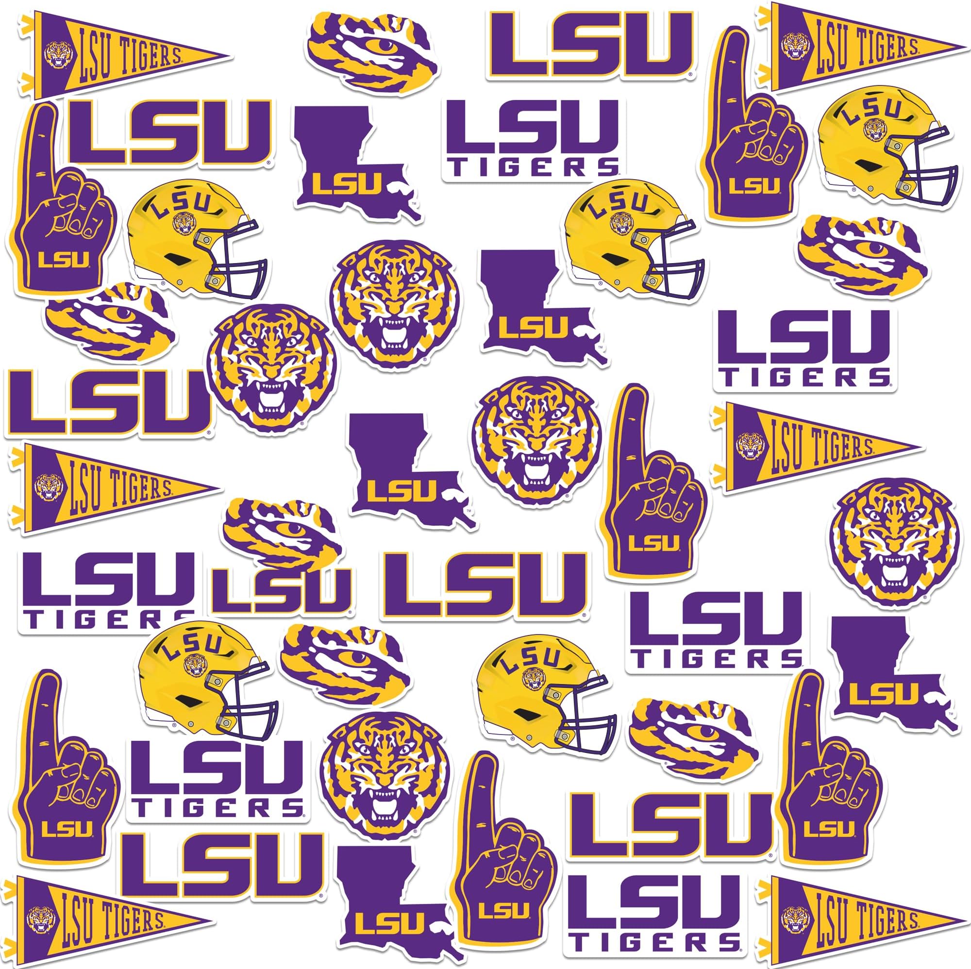 Amazon.com: Craftique LSU Decal (LSU PAW Decal (3",4",6",12"), 6 in ...