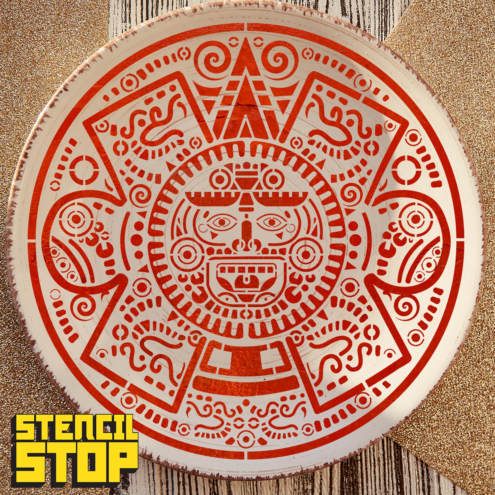 Mayan Art Deco Stencil Designs Cursed Maya Halfsleeve Tattoo Design