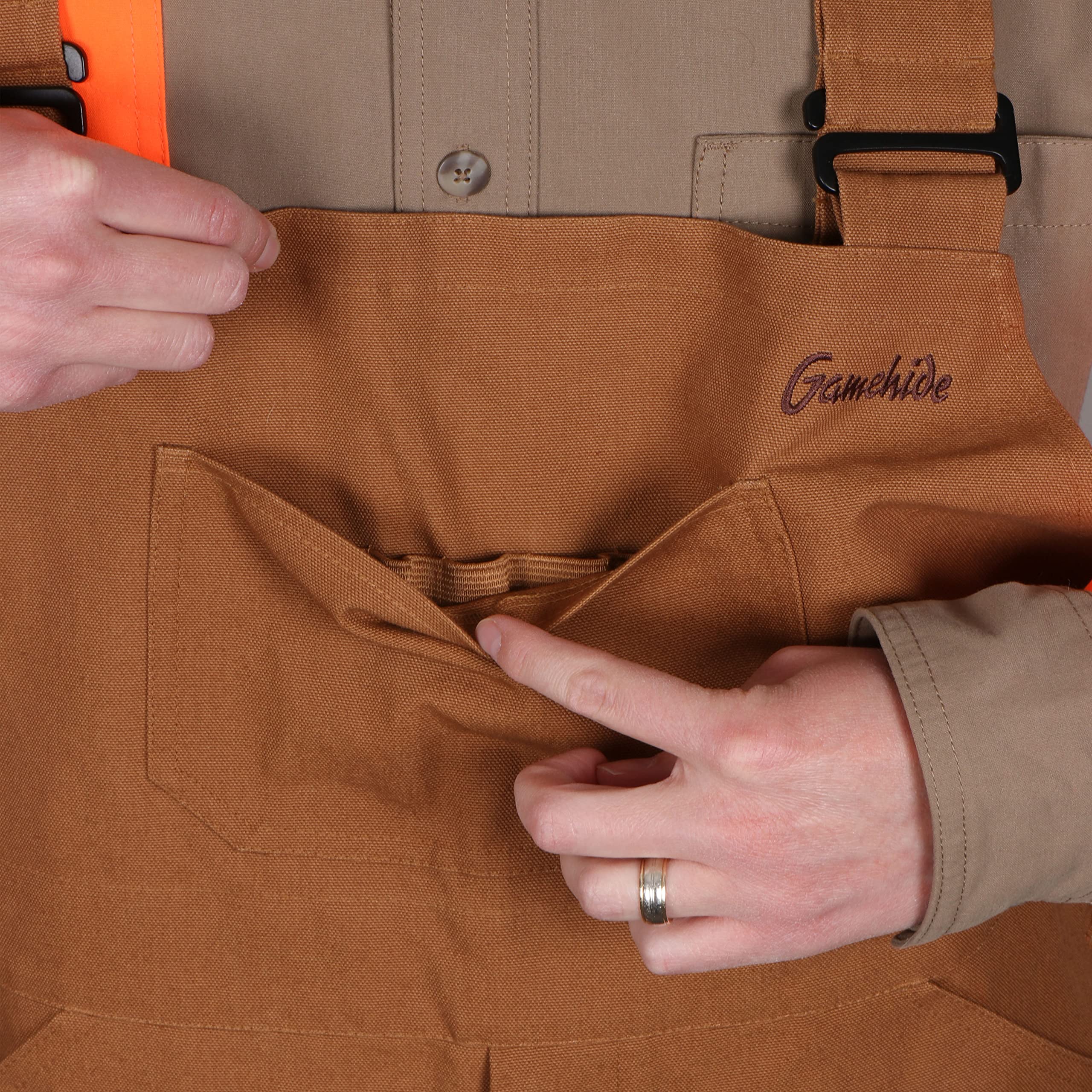 Snapklik.com : Gamehide Mens Heavy Duty Upland Bird Hunting Bib