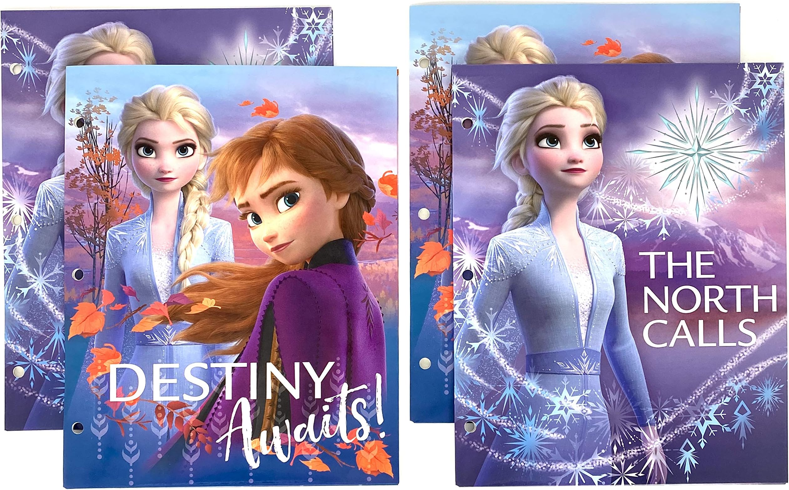 Amazon.com: Disney Princess Two Pocket Portfolio Folders - Set of 4 ...