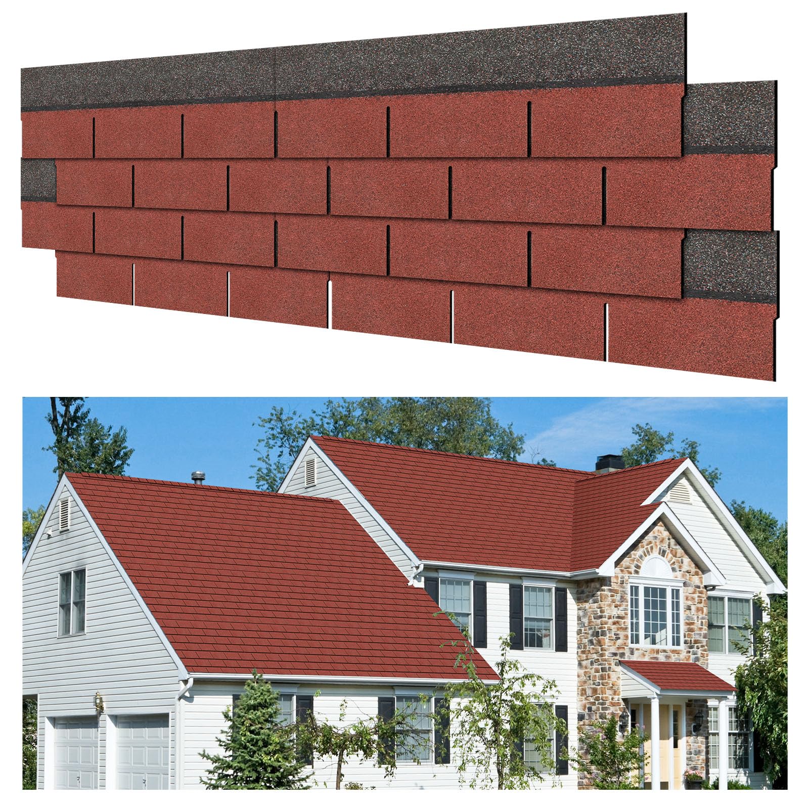 Red Tone Shingled Homes 62 Trendy House Paint Exterior Red Tile Roof