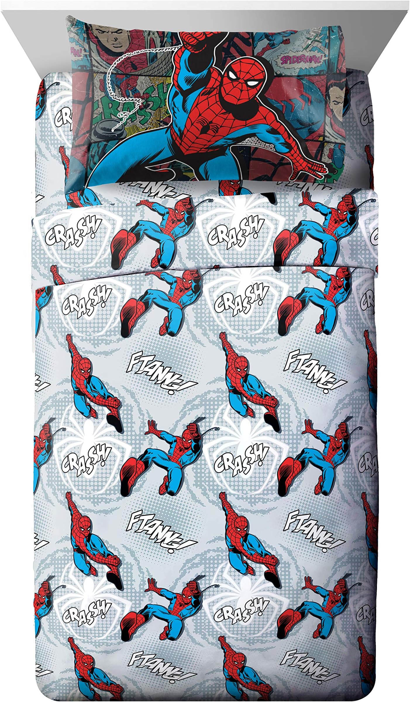 Amazon.com: Marvel Spiderman 2-Piece Toddler Sheet Set : Baby