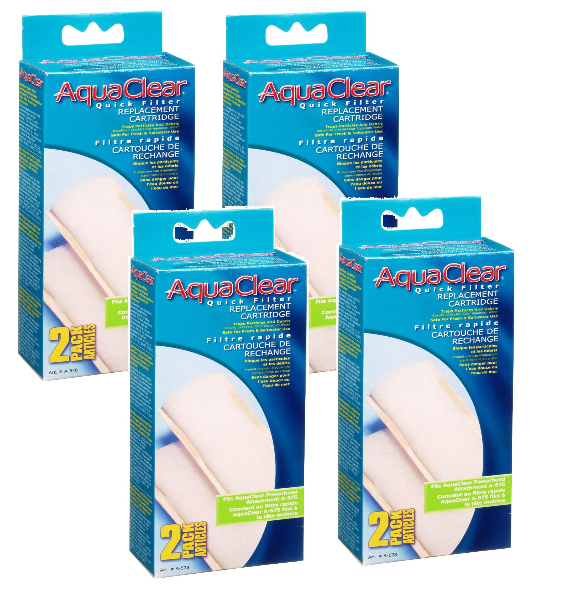 Amazon.com : (4 Pack) AquaClear Quick Filter Refill Cartridge for ...