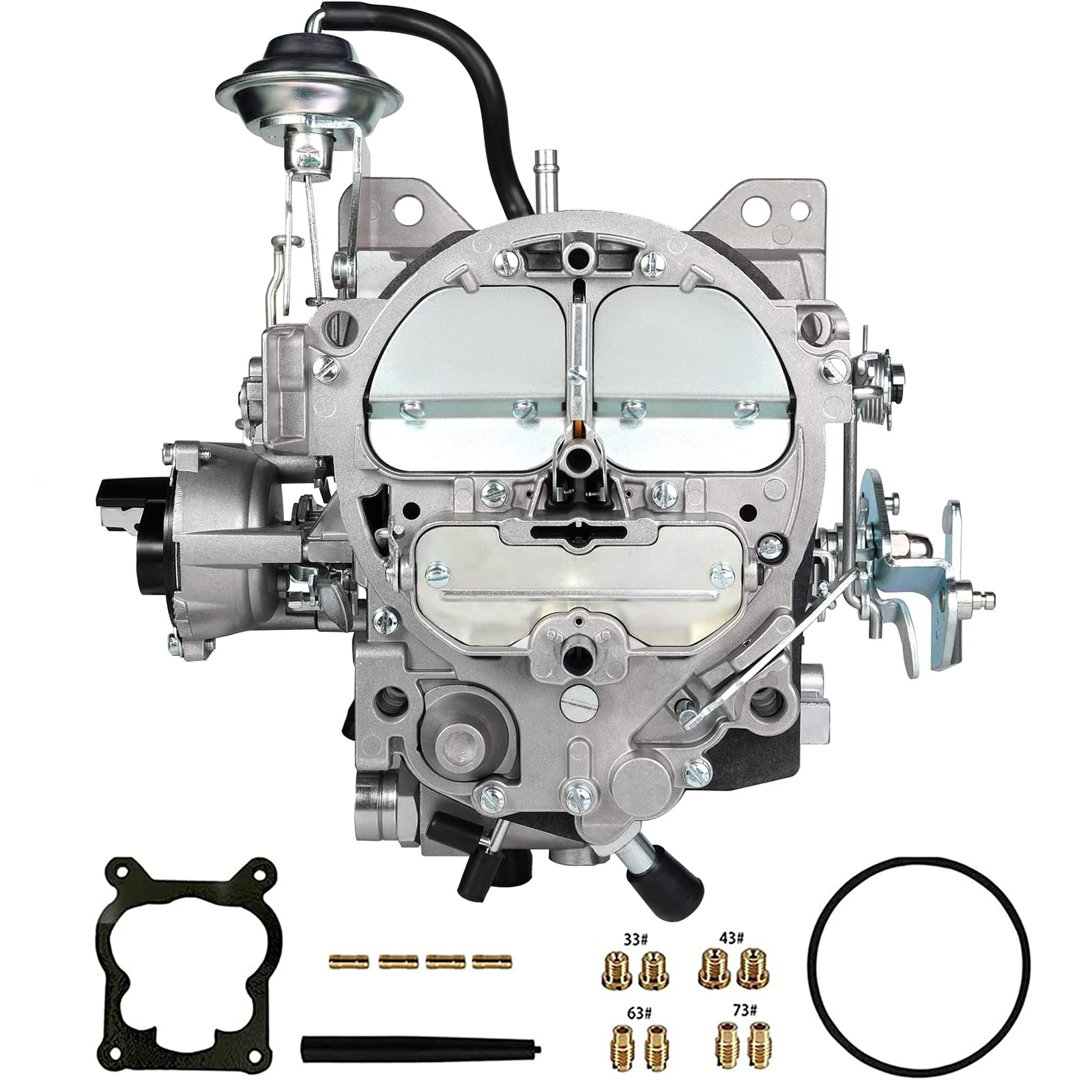 Watch 4 Barrel Carburetor For 1904R 1906R Rochester Quadrajet 4MV on ...
