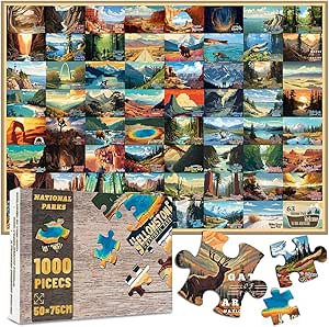 Amazon.com: Condinas National Parks Puzzle 1000 Pieces,Travel Poster ...