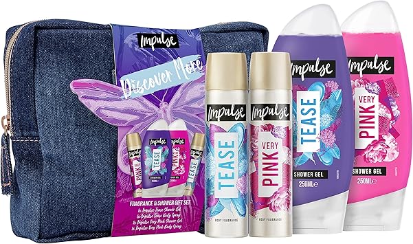 Impulse Discover More Fragrance Gift Set with 2 Shower Gels and 2 Body ...