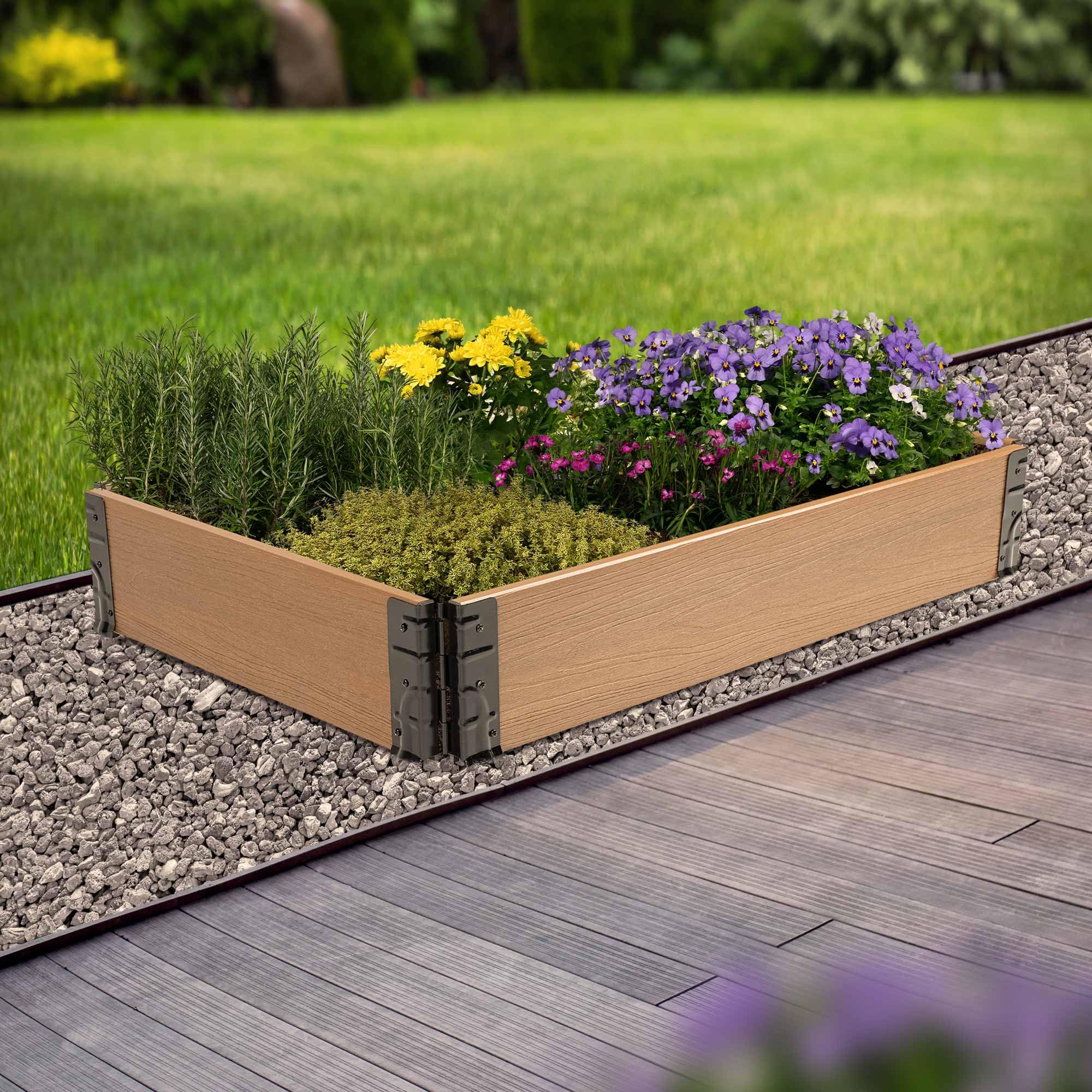 Snapklik.com : Dobar Weatherproof Pallet Frame Raised Bed Made Of ...