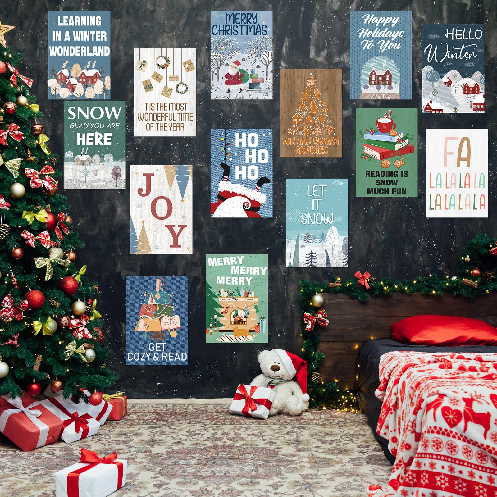 Snapklik.com : Yeaqee 16 Piece Winter Poster Set - Christmas & Winter ...