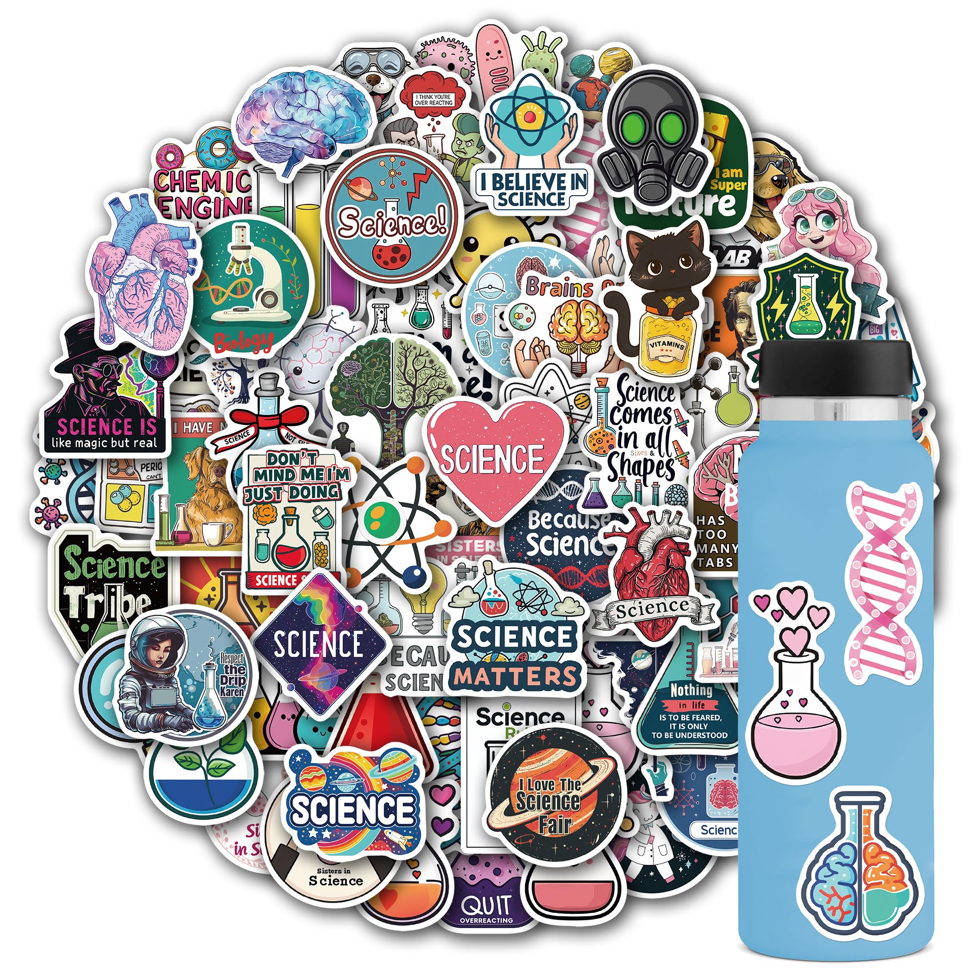 Amazon.com: 102 Pack Science Stickers for Kids,Laboratory Stickers ...