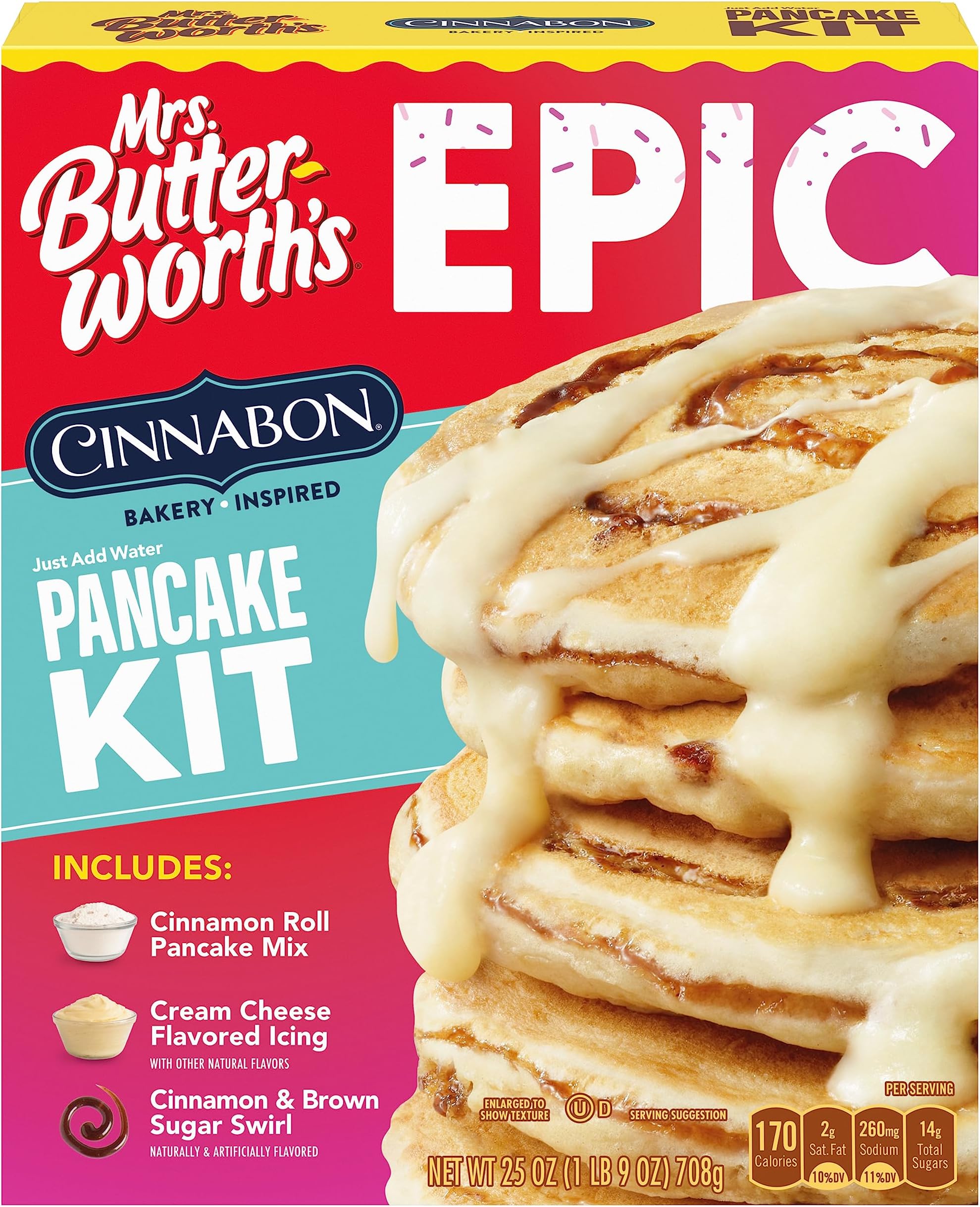Amazon.com: Mrs. Butterworth's Epic Cinnabon Bakery Inspired Pancake ...