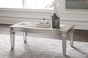 Amazon.com: Furnituremaxx Tessani Silver Color Contemporary Rectangular ...