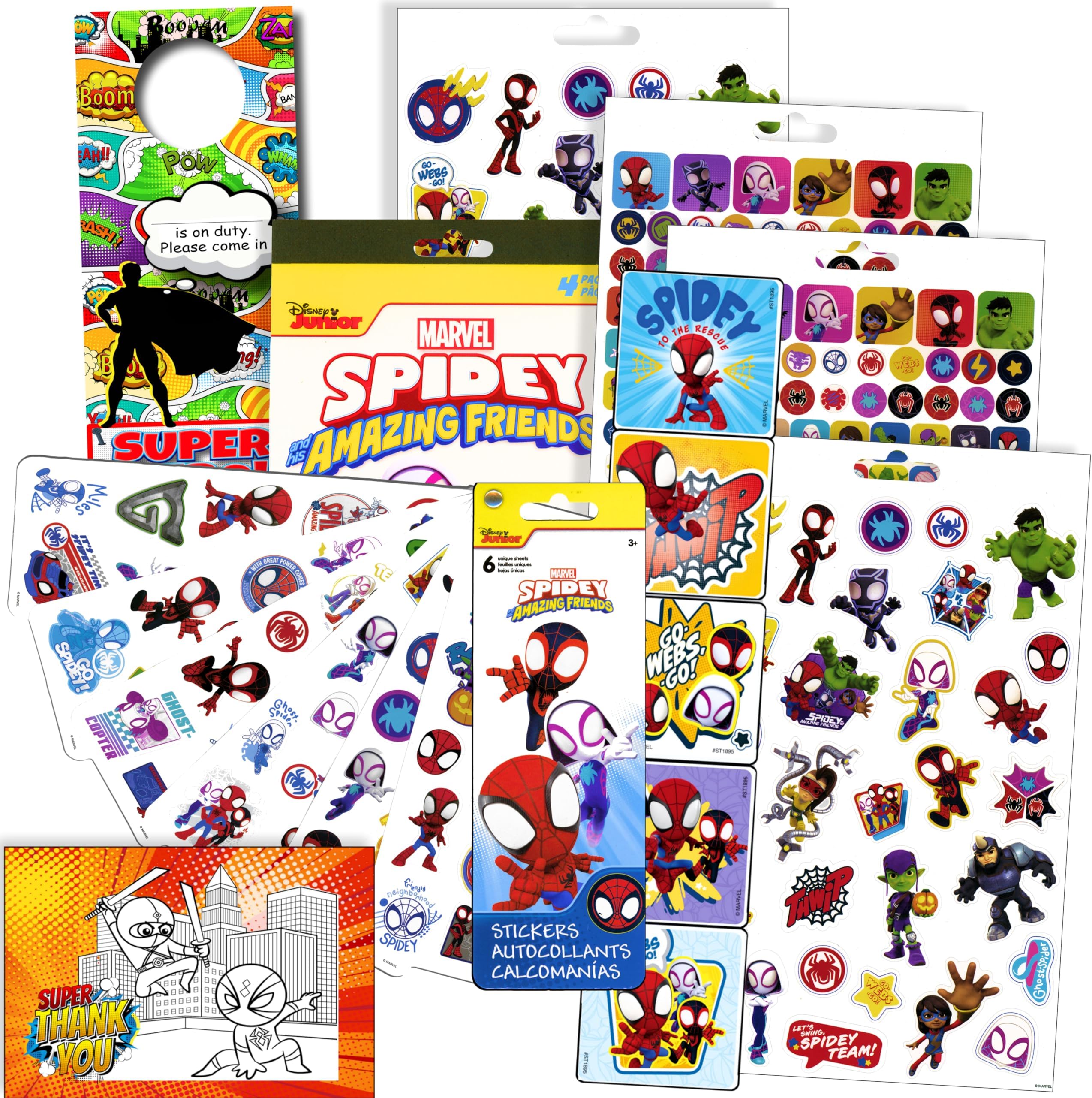 Amazon.com: Marvel Spidey and His Amazing Friends Stickers - 60 ...