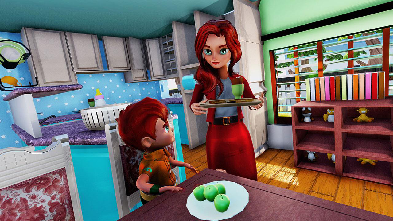 Virtual Mother Family Game Working Mom Simulator 3D: Mommy Daycare ...