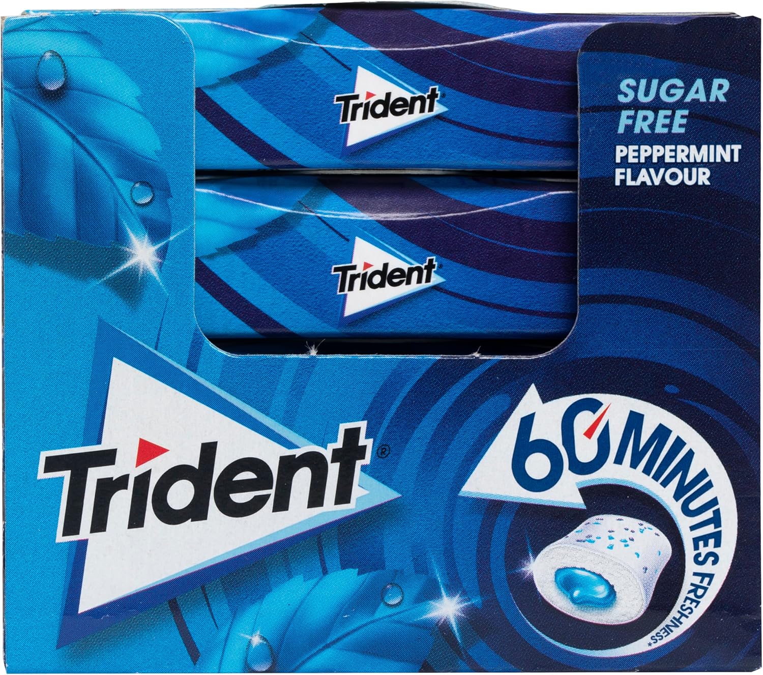 Trident 60 Minutos Menta - Chicles sin Azúcar con Sabor a Menta ...