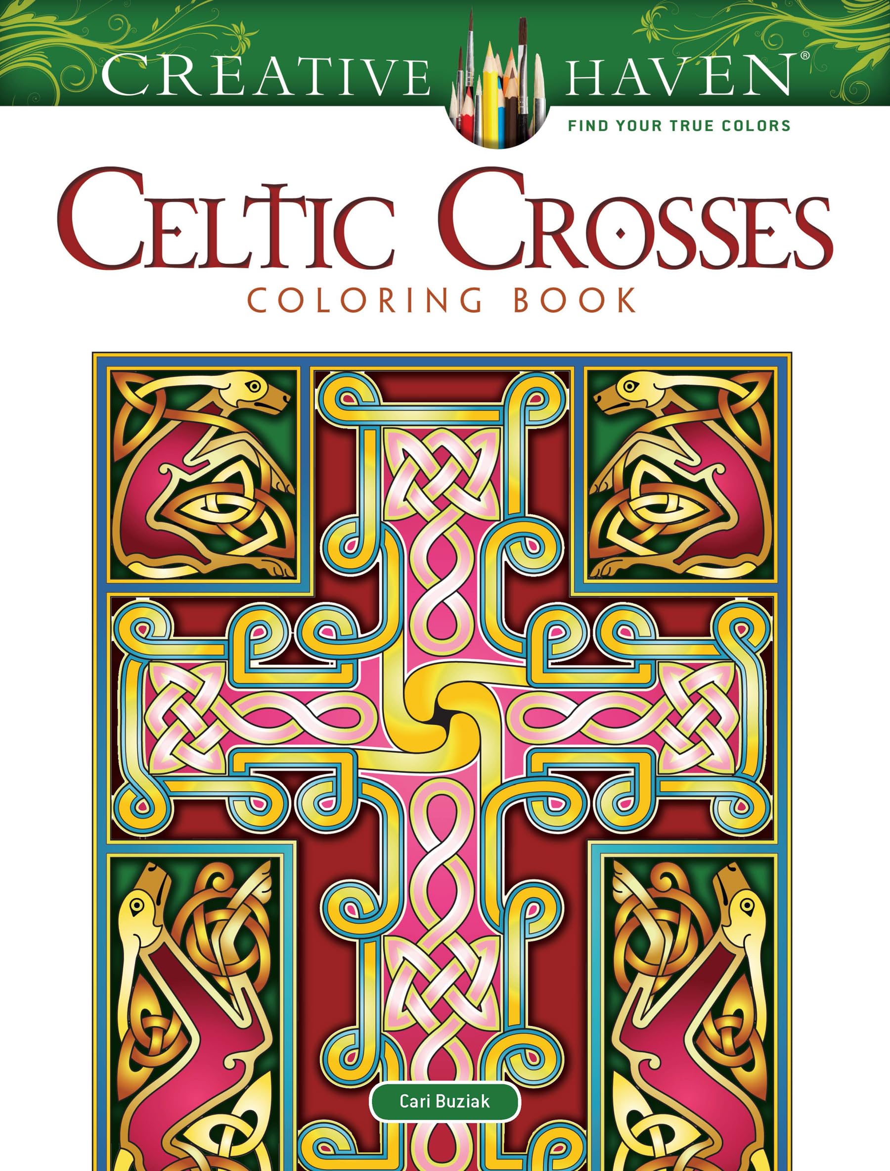 Amazon.com: Creative Haven Celtic Crosses Coloring Book: Relaxing ...
