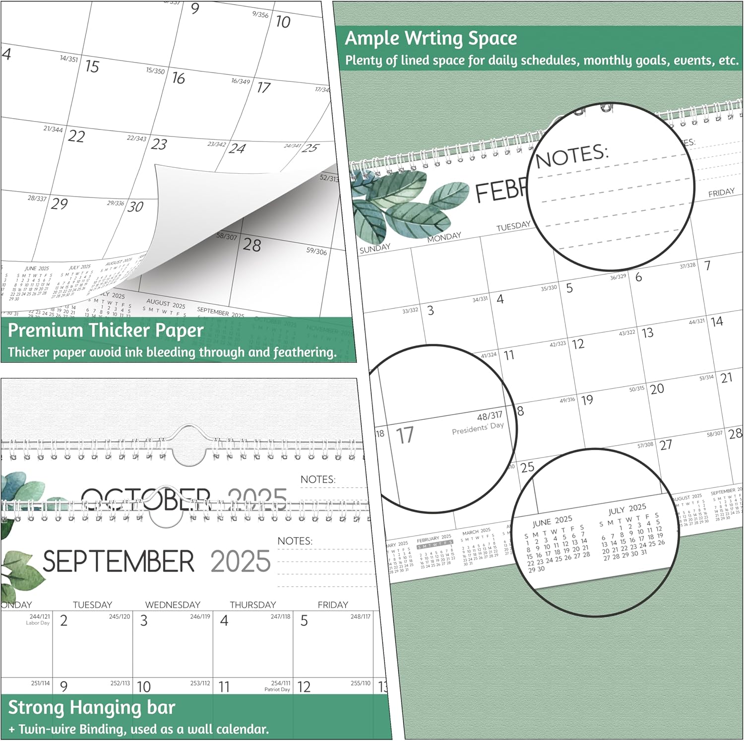 Wall Calendar 2025-2026 – 2 Year Calendar Liberia | Ubuy