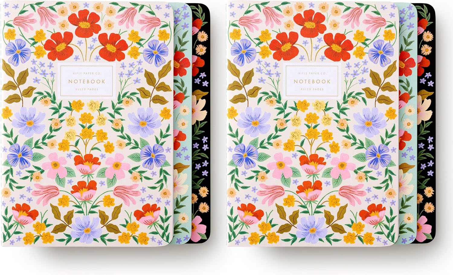 Amazon.com : RIFLE PAPER CO. Stitched Notebook Set of 6 | 64 Ruled ...