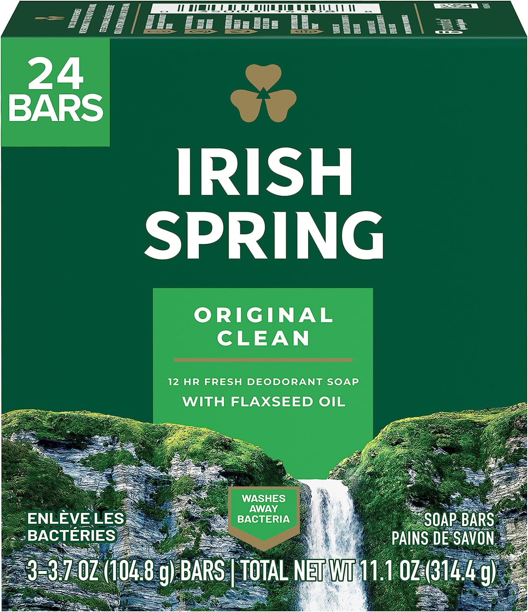 Amazon.com : Irish Spring Original Scent Bar Soap 3.2 oz. Pack of 2 ...