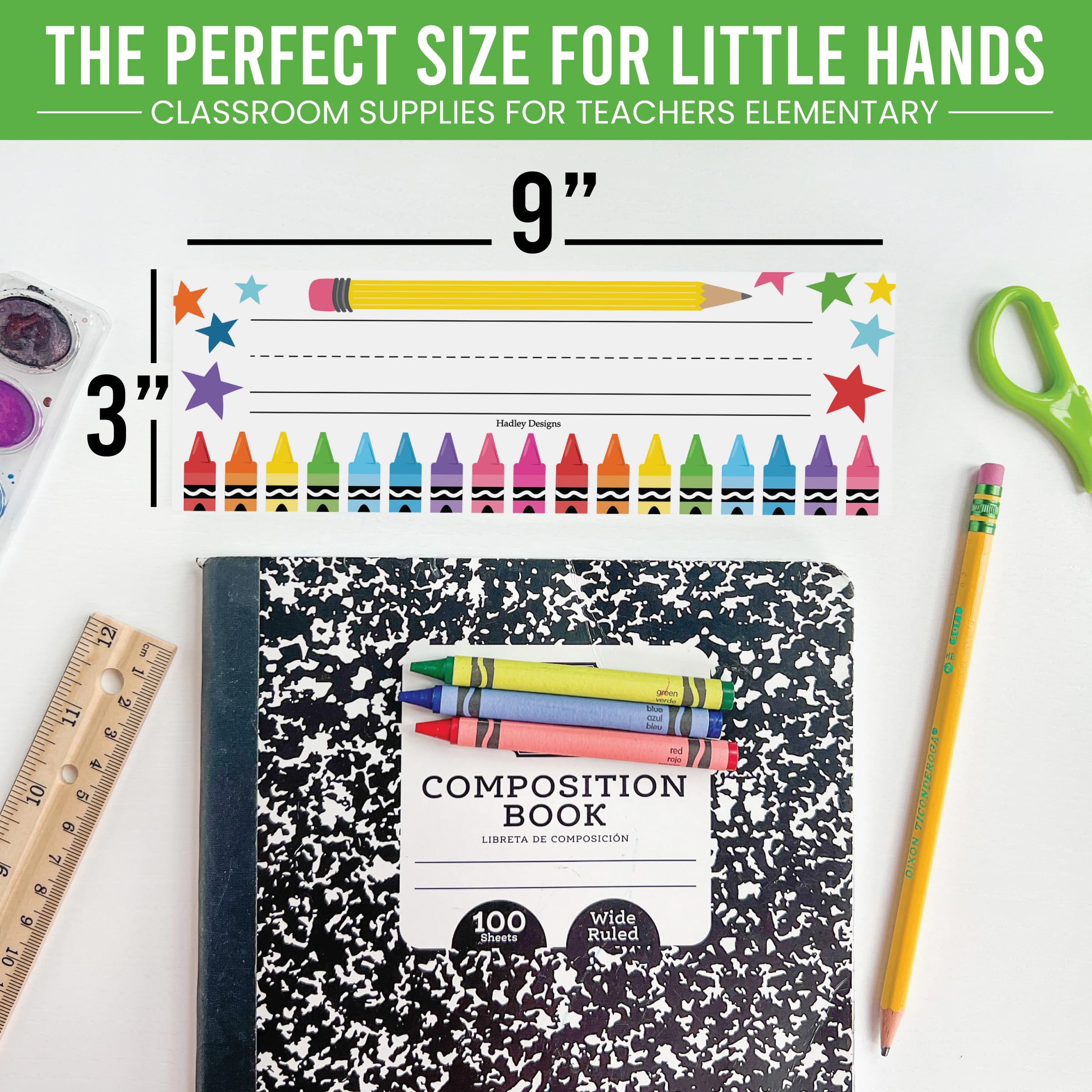 Snapklik.com : Hadley Designs Desk Name Tags For Classroom - 25 Student ...
