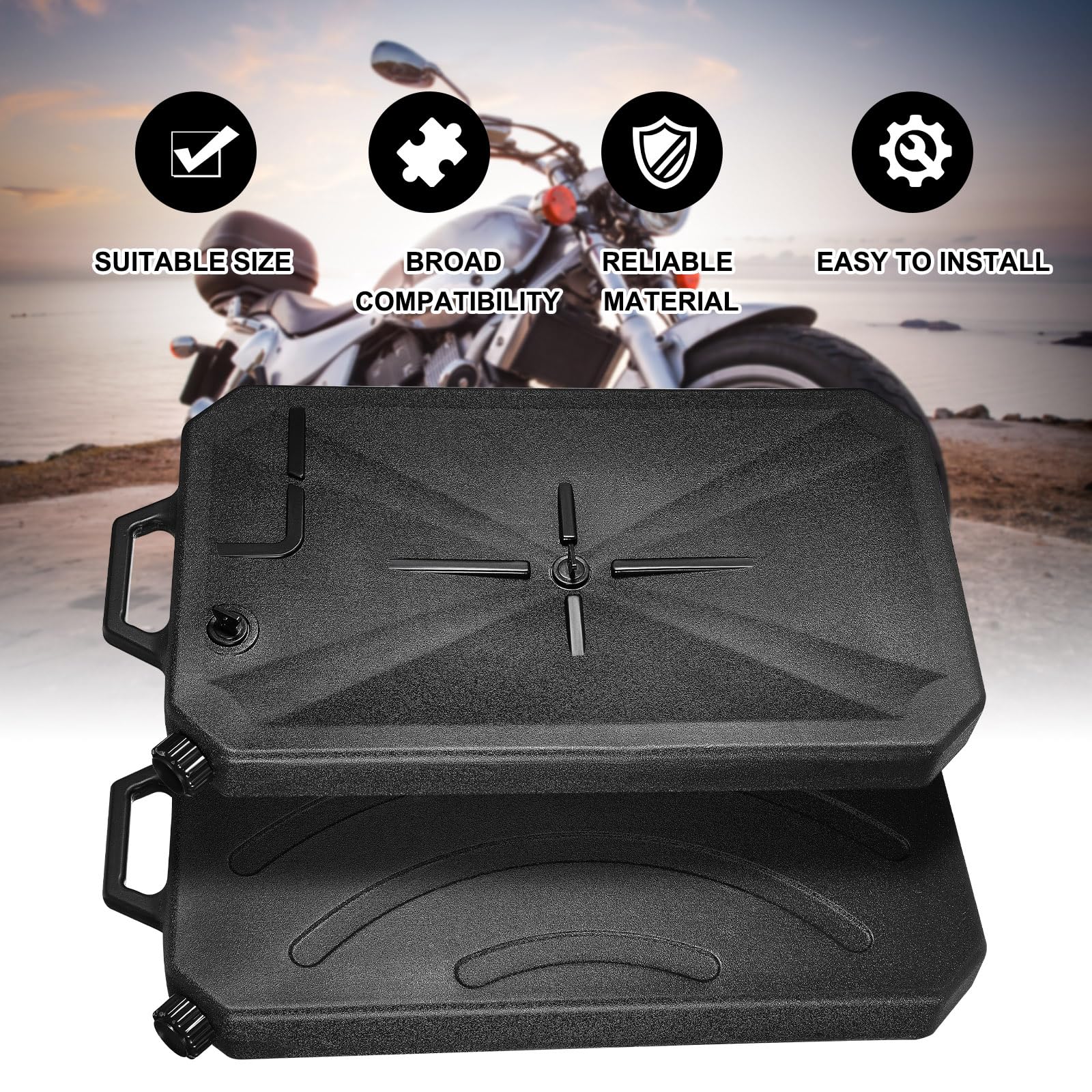 Snapklik.com : Universal ABS Low Profile Motorcycle Oil Drain Pan Spout ...