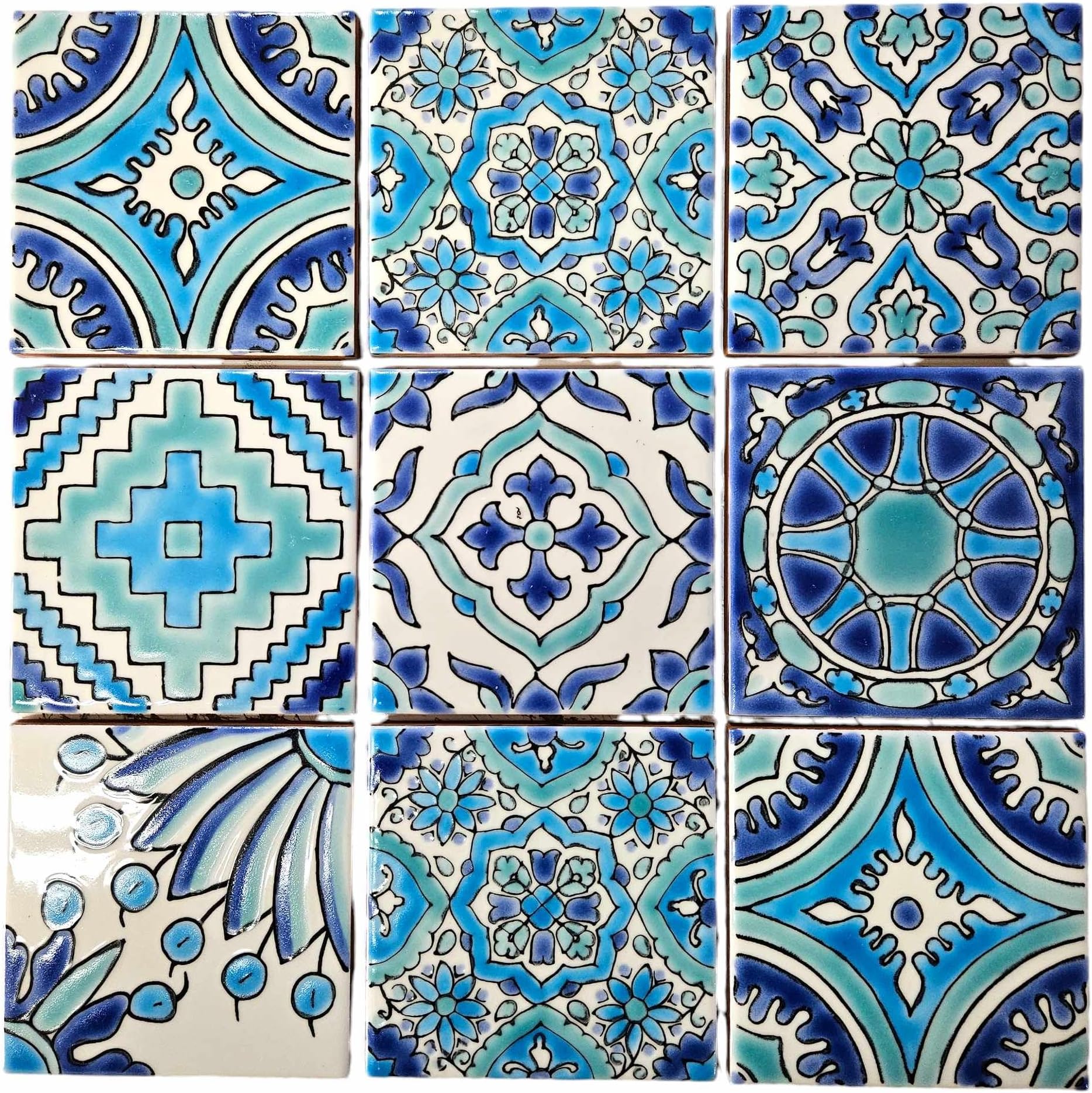 5x5 Calabria Porcelain Decorative Tile (Pack of 8) - Amazon.com