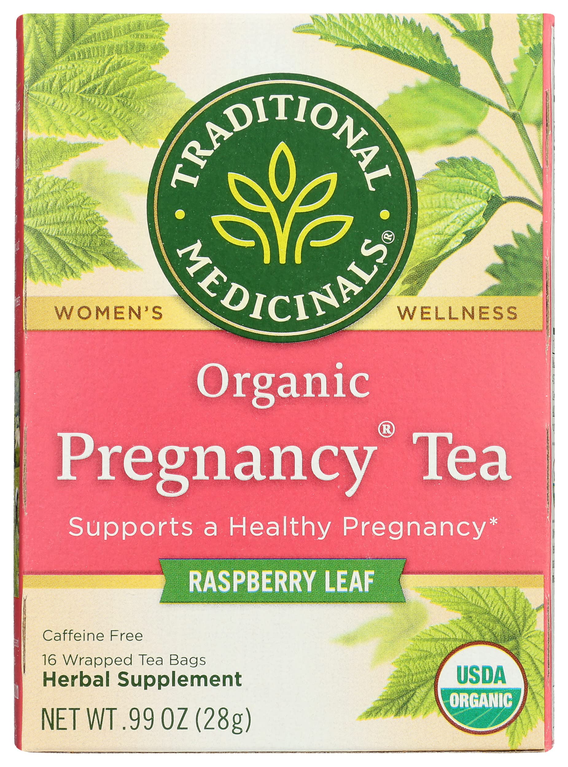 Amazon.com : Traditional Medicinals Pregnancy Raspberry Leaf Herbal ...