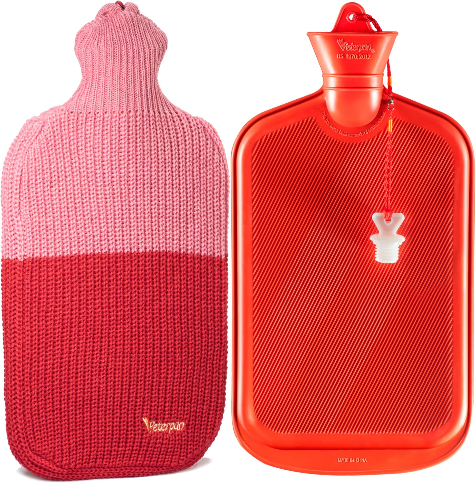 Amazon.com: XXX-Large Hot Water Bottle with Cover - 3.5L Pink Hot Water ...