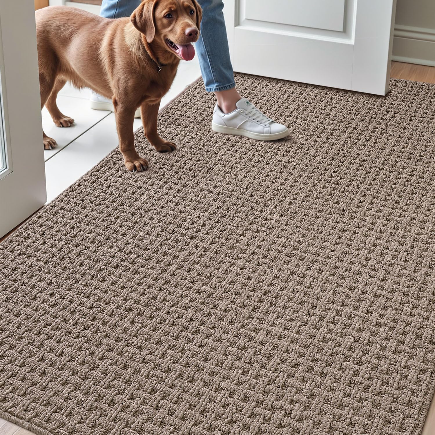 Amazon.com: LUMI Washable Door Mat Indoor Entrance 36x60, Dirt Trapper ...
