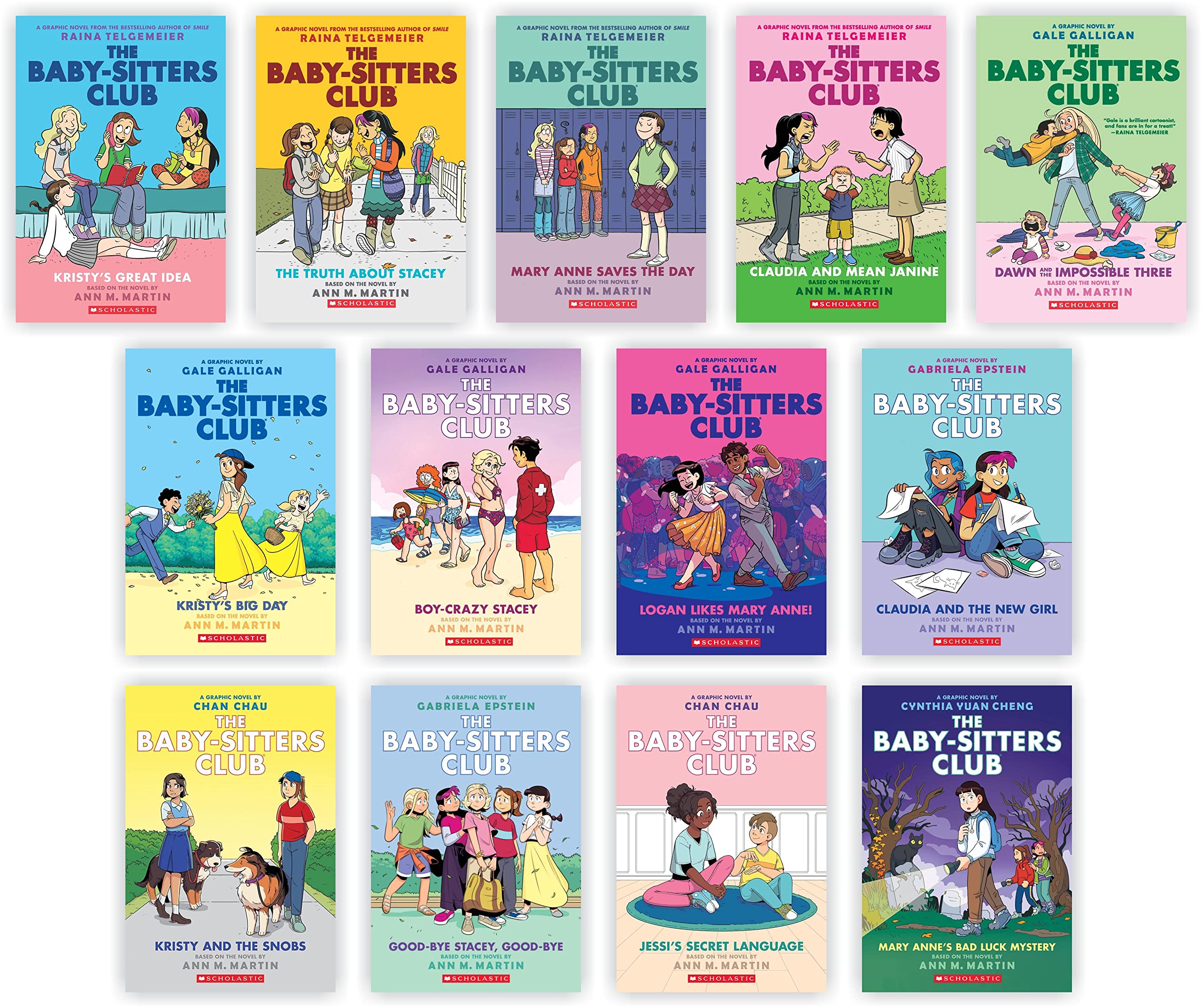 The Baby-Sitters Club Series Graphic Novels Collection Set, Books 1-13 ...
