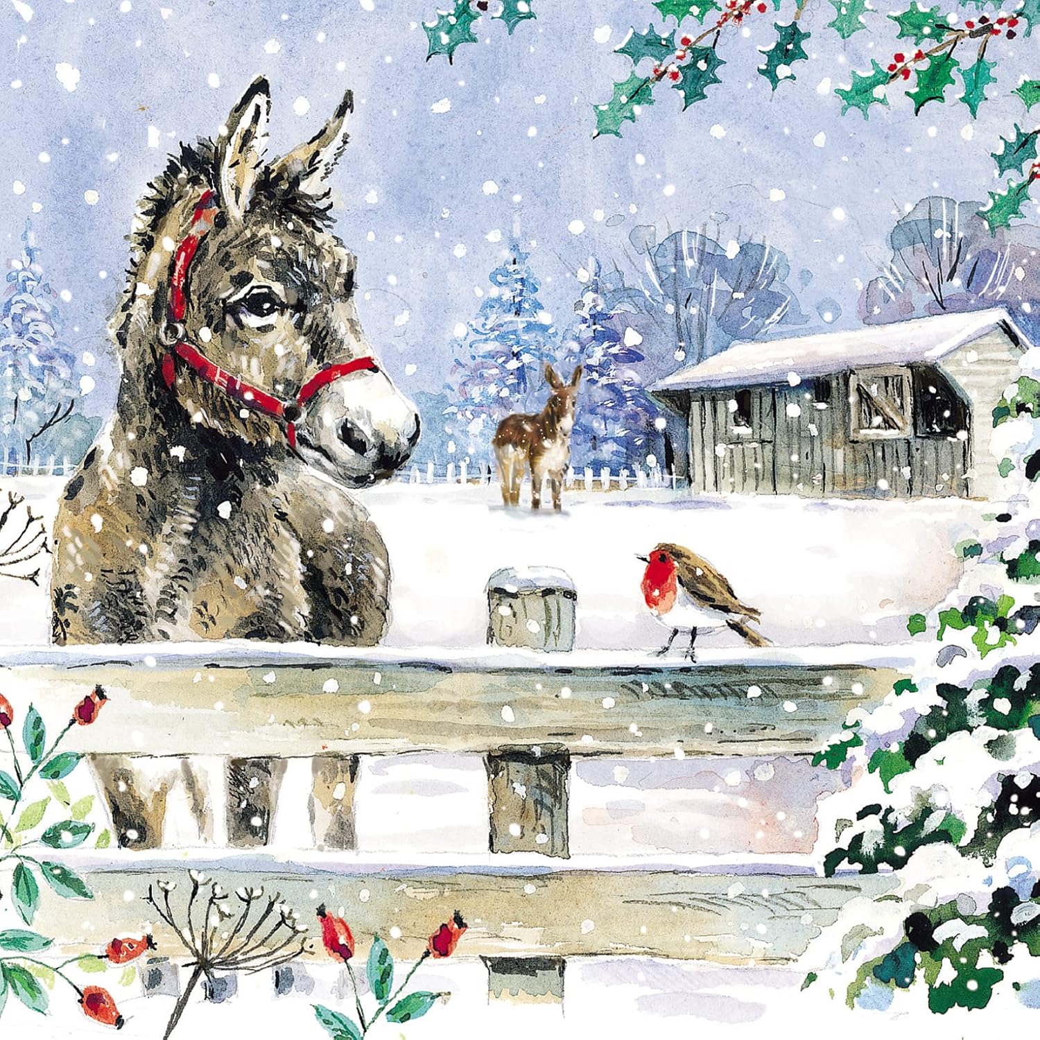 Ling Design Pack of 6 Charity Christmas Cards - Premium Festive Design ...