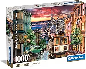 Amazon.com: Clementoni - 39776 San Francisco Puzzle Collection - 1000 Pieces - Adult Puzzle ...