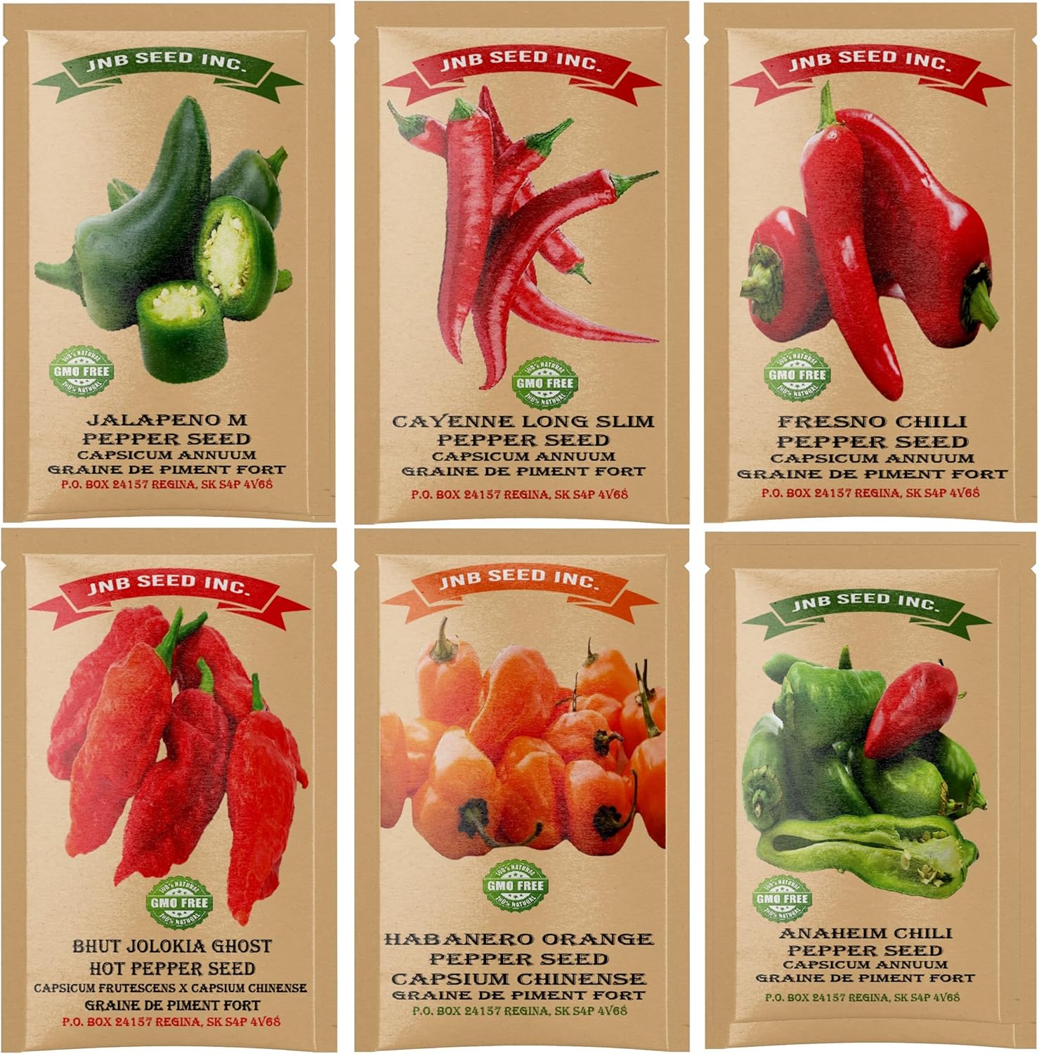 Hot Pepper Seed Variety Pack - Spice Up Your Life with Ghost, Anaheim ...