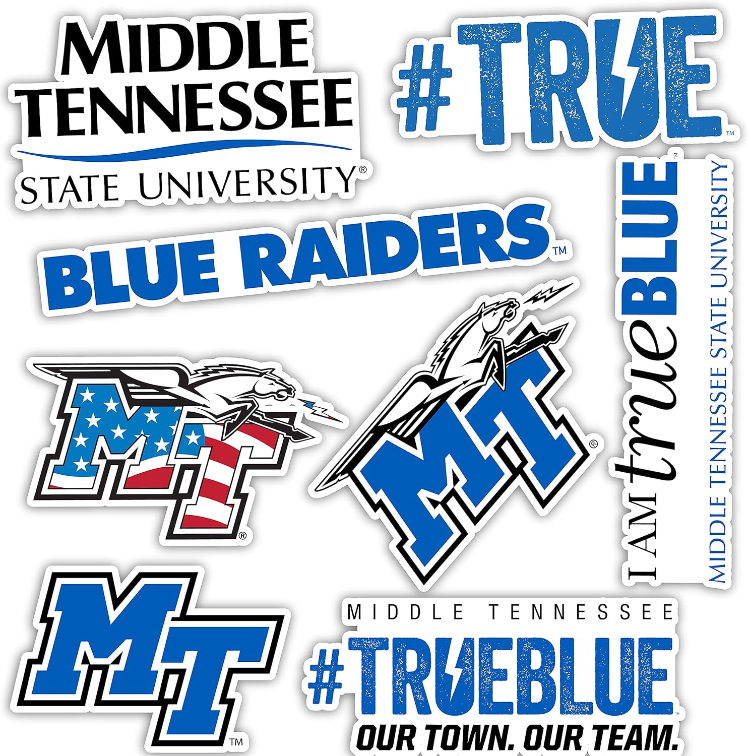 Amazon.com: Desert Cactus Middle Tennessee State University Sticker ...