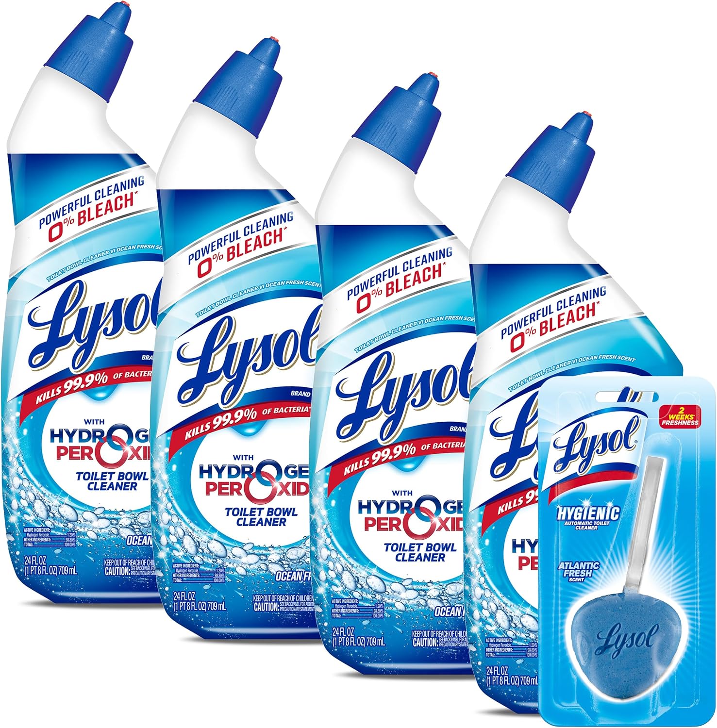 Amazon.com: Lysol Bleach Free Hydrogen Peroxide Toilet Bowl Cleaner ...