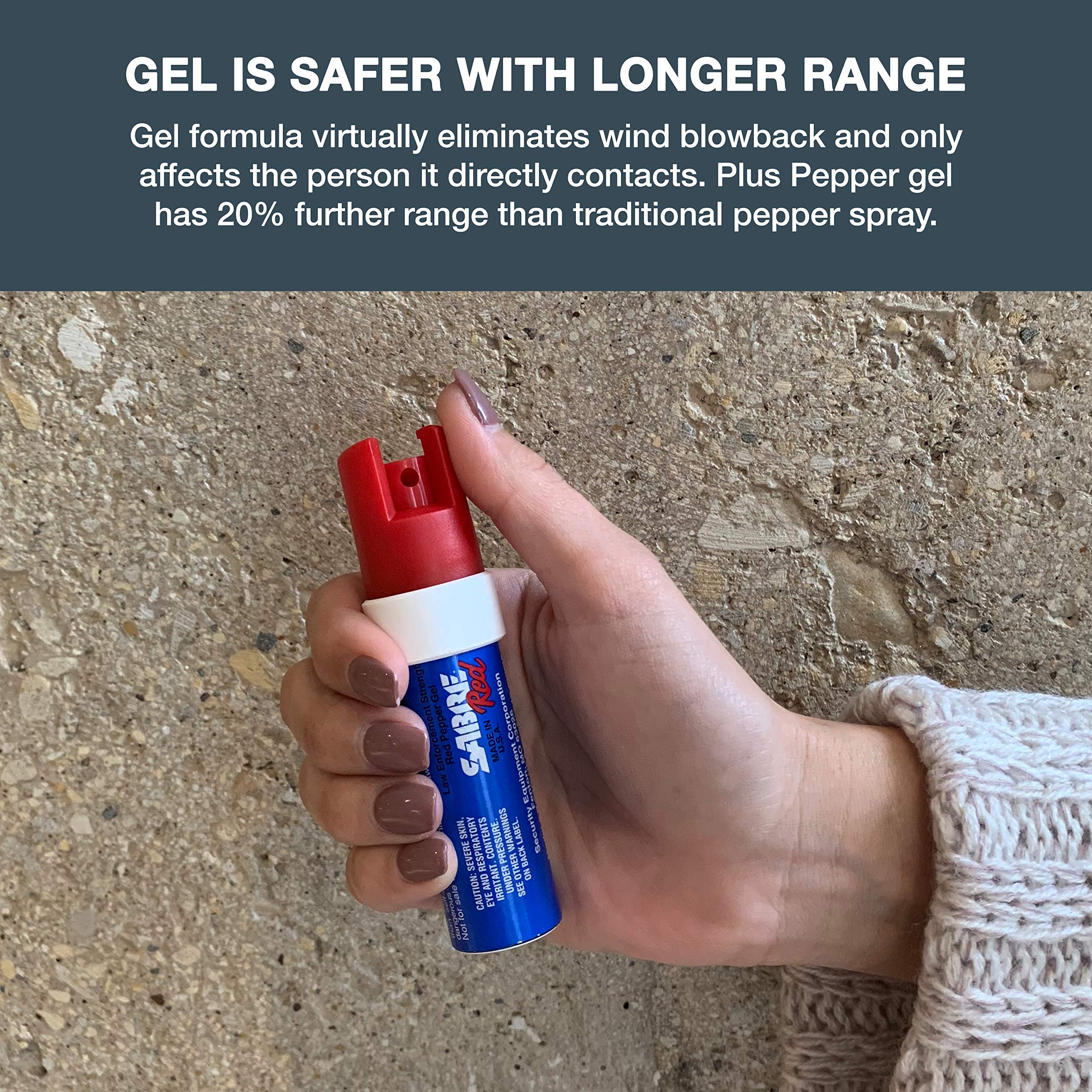 SABRE Pepper Gel with Attachment Clip, 35 Bursts (5X The Competition ...