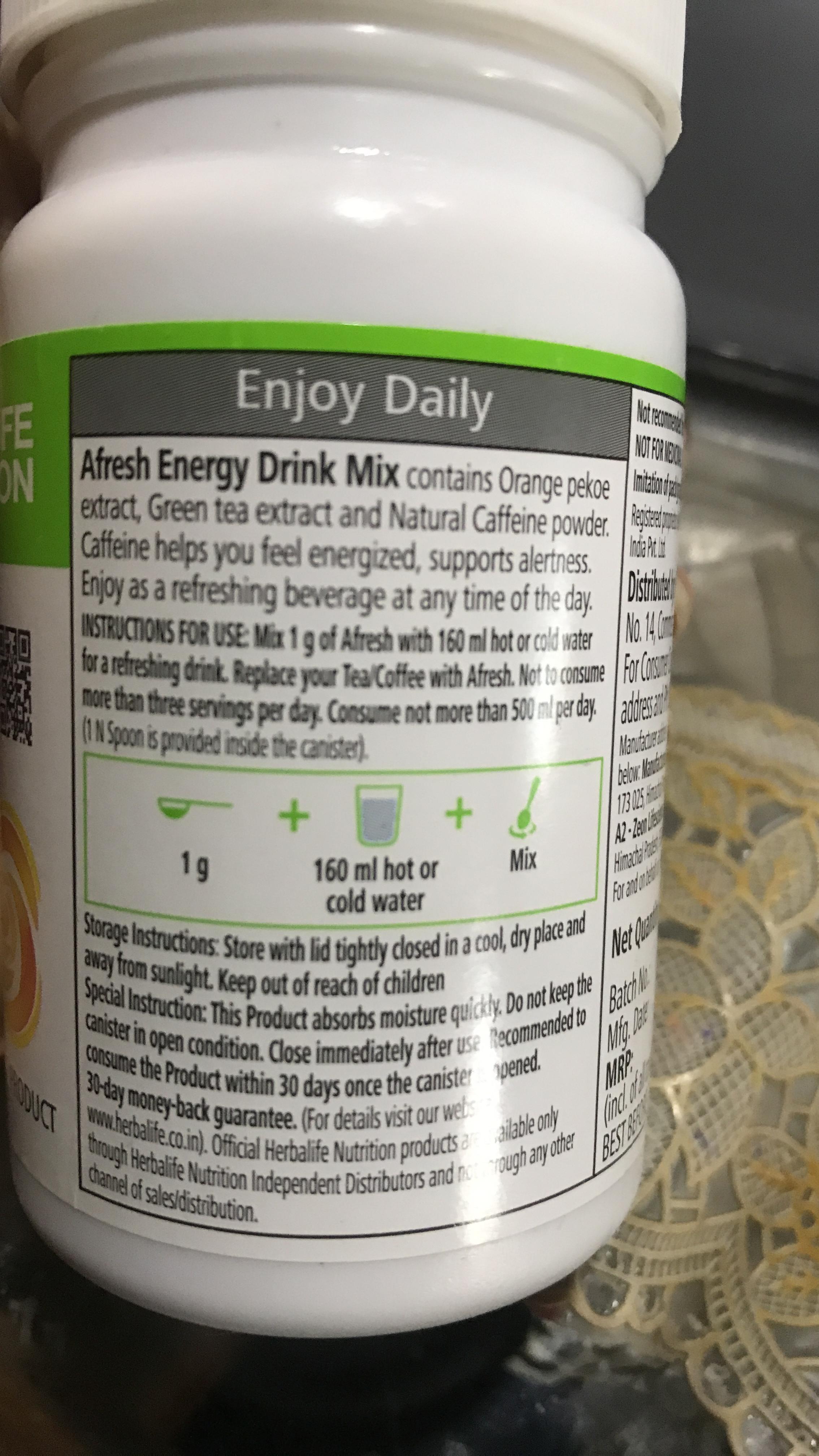 HERBALIFE AFRESH Energy Drink