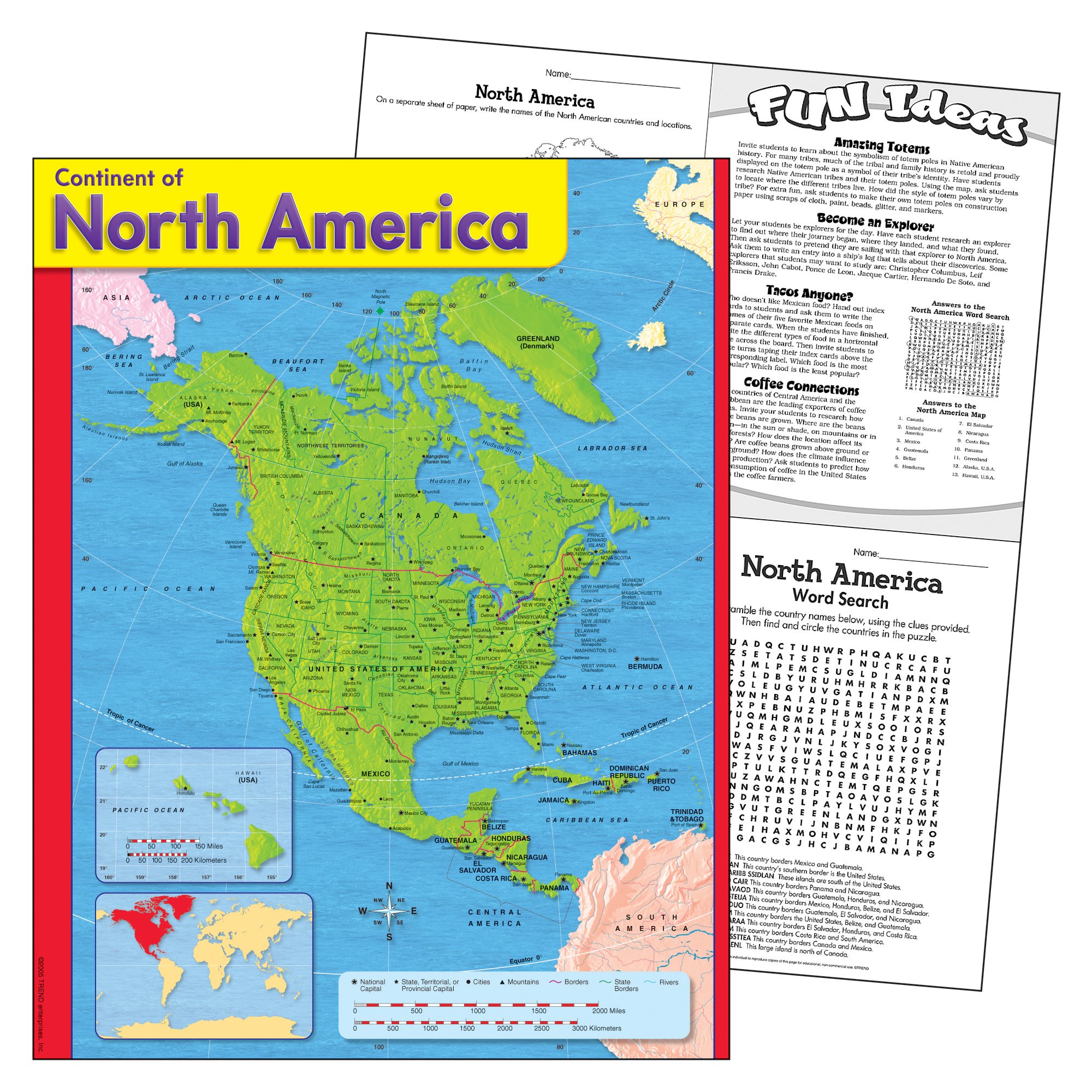North America Worksheet North America | PDF | North America | Physical
