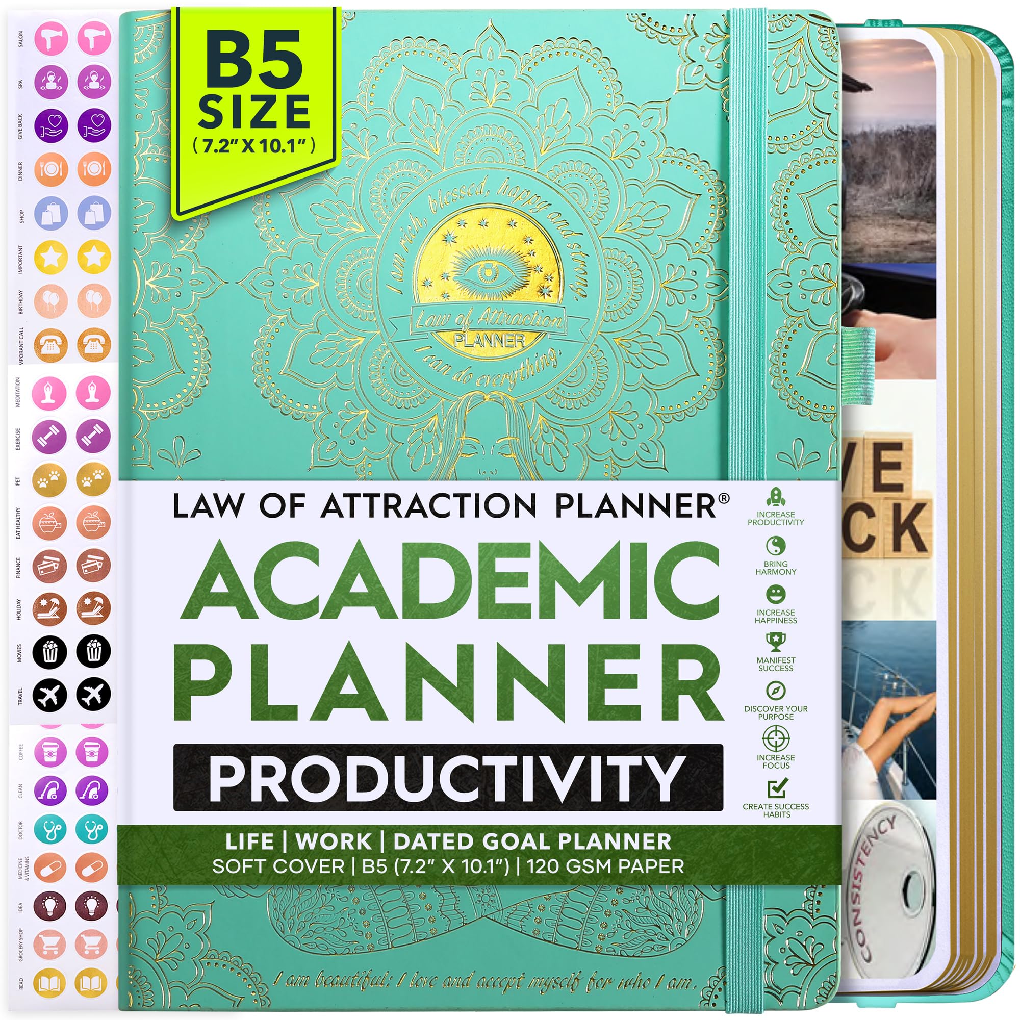 Snapklik.com : Academic Planner 2024-2025 - Dated July 2024-2025 Academic Planner, Weekly ...