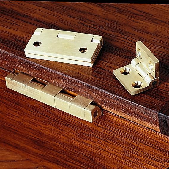 Brusso Large Box Hinges (Pair), 1-1/4" L x 5/8" W - Cabinet And ...