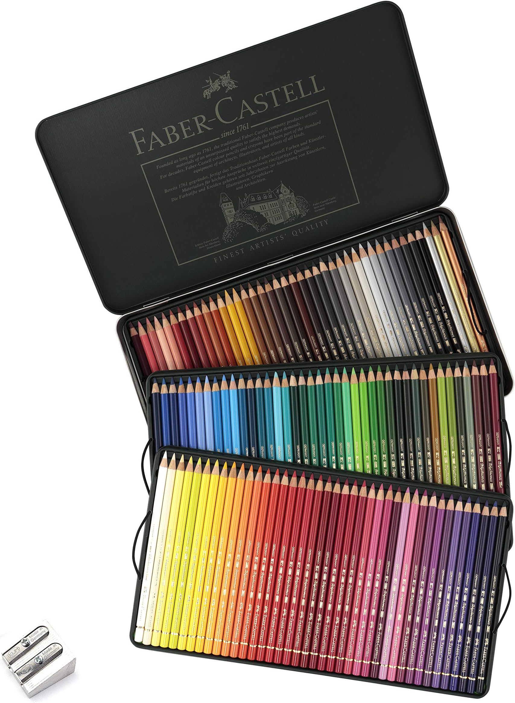 Amazon.com : Faber-Castell 110030 Polychromos Coloured Pencils Set of ...